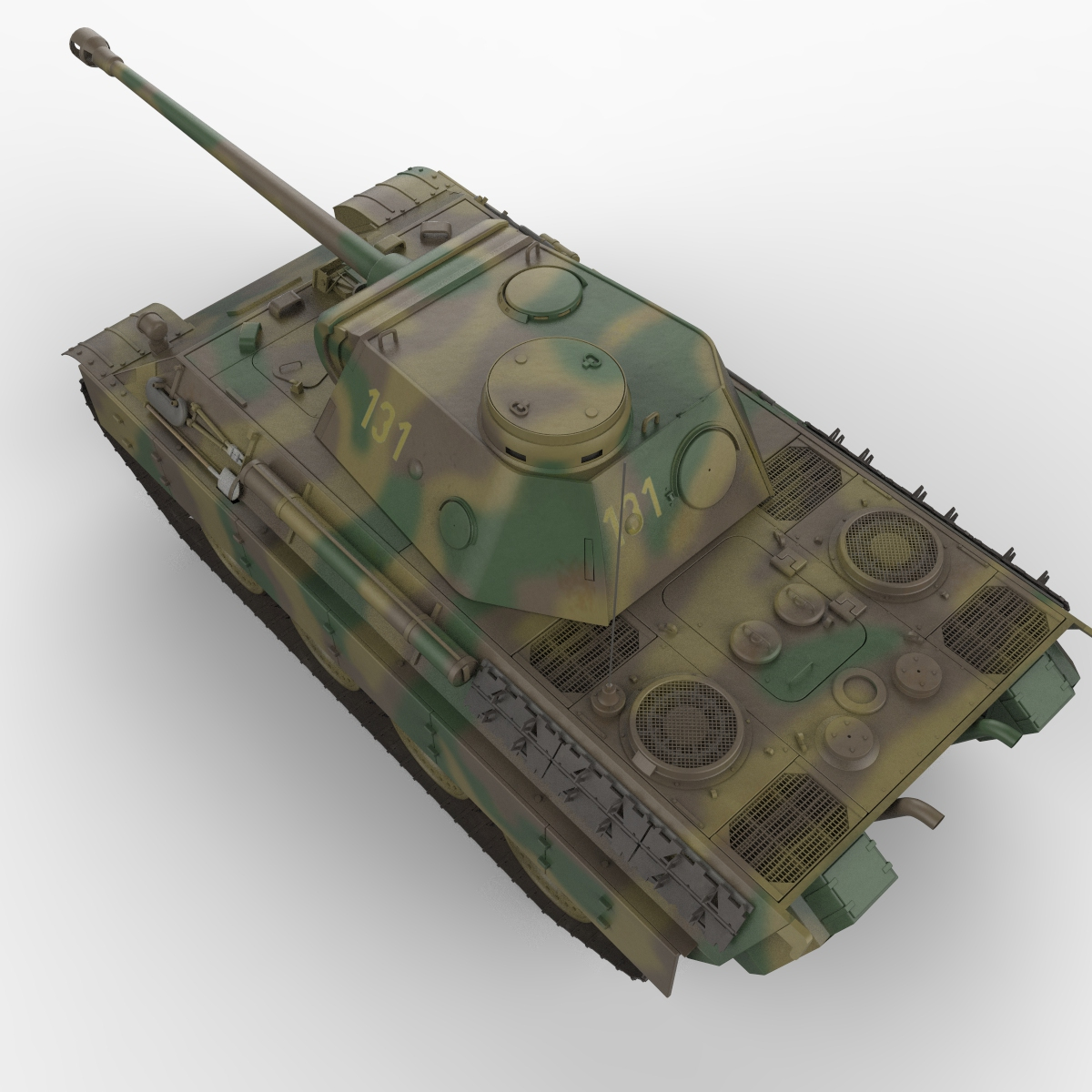 3dsmax panther d tank