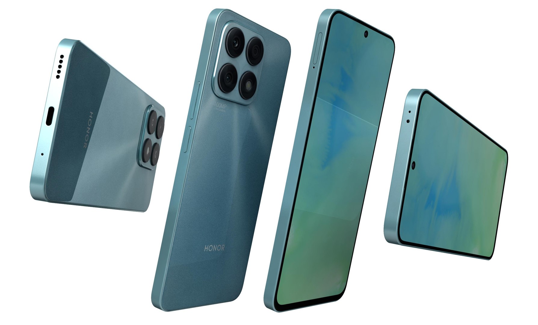 Honor X8a Blue Model - TurboSquid 2028230