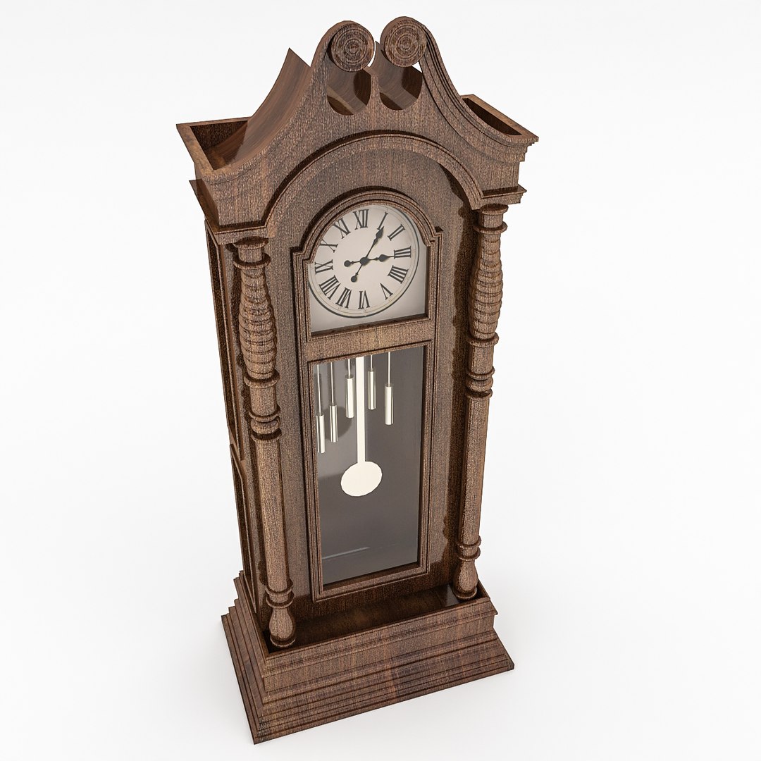 Retro Clock 3D Model - TurboSquid 1540288