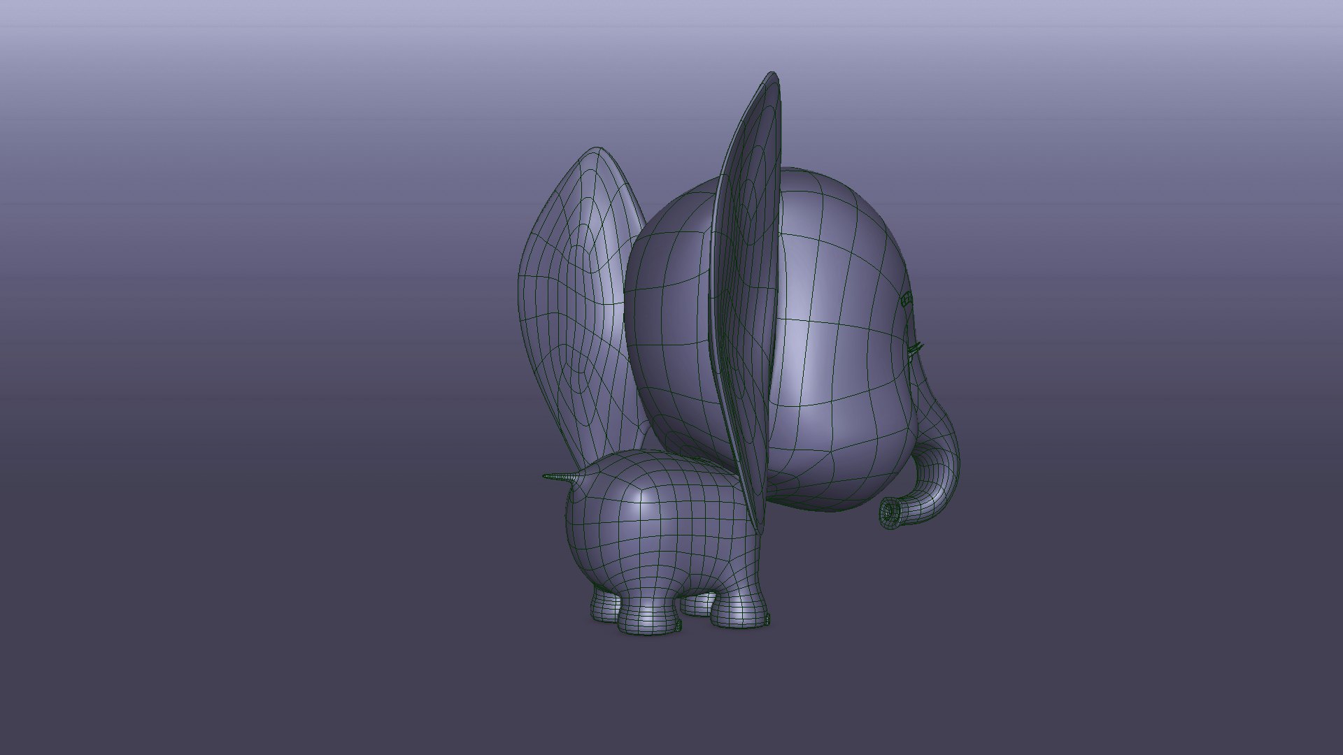 3D Cute Yellow Elephant - TurboSquid 1449838