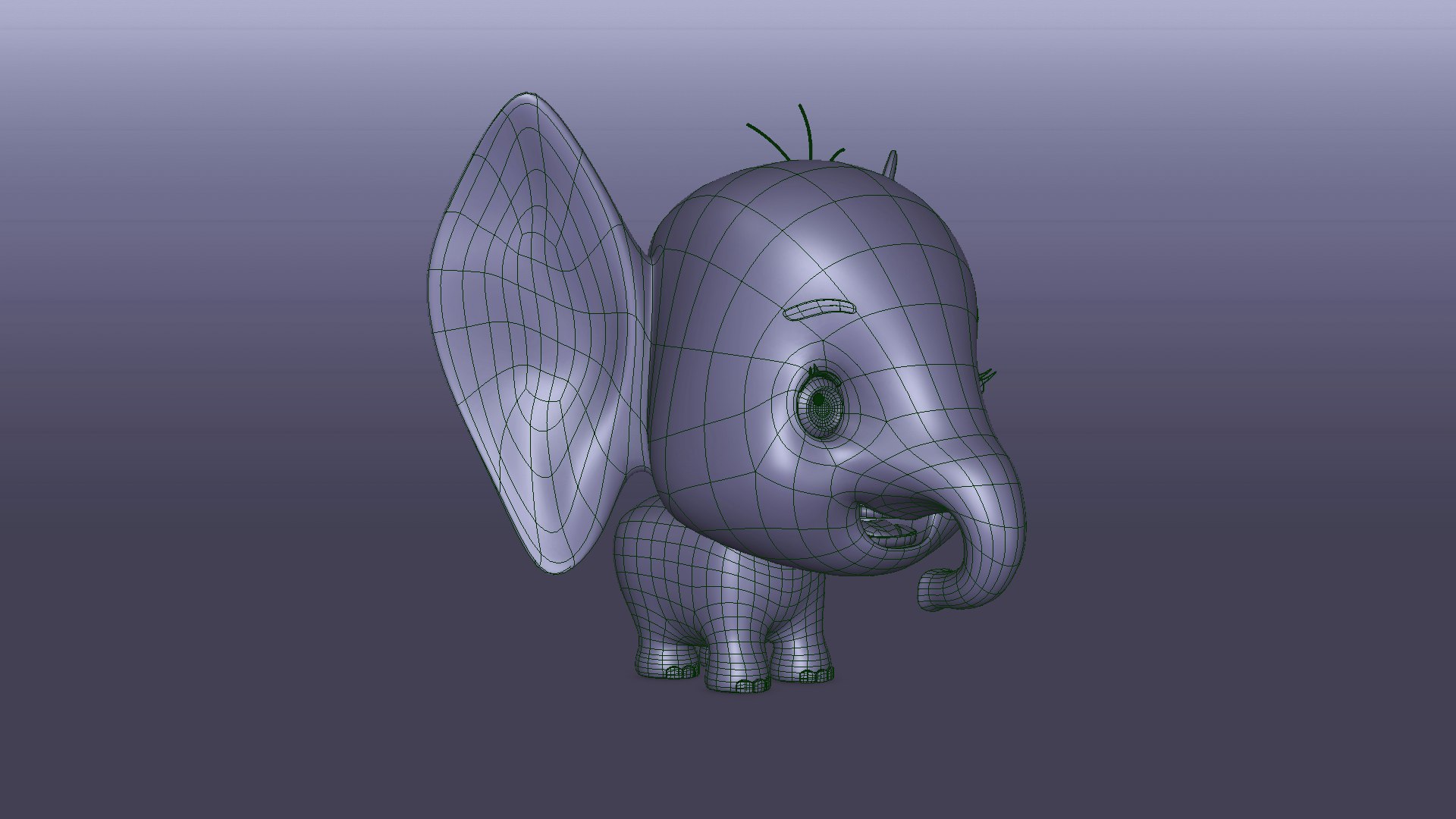 3D Cute Yellow Elephant - TurboSquid 1449838