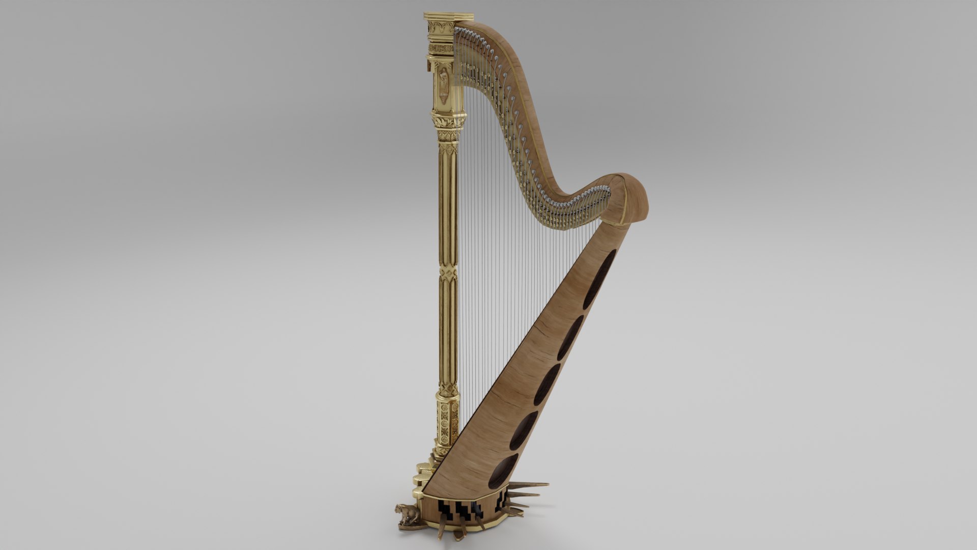 Erard Harp 3D Model - TurboSquid 2071453