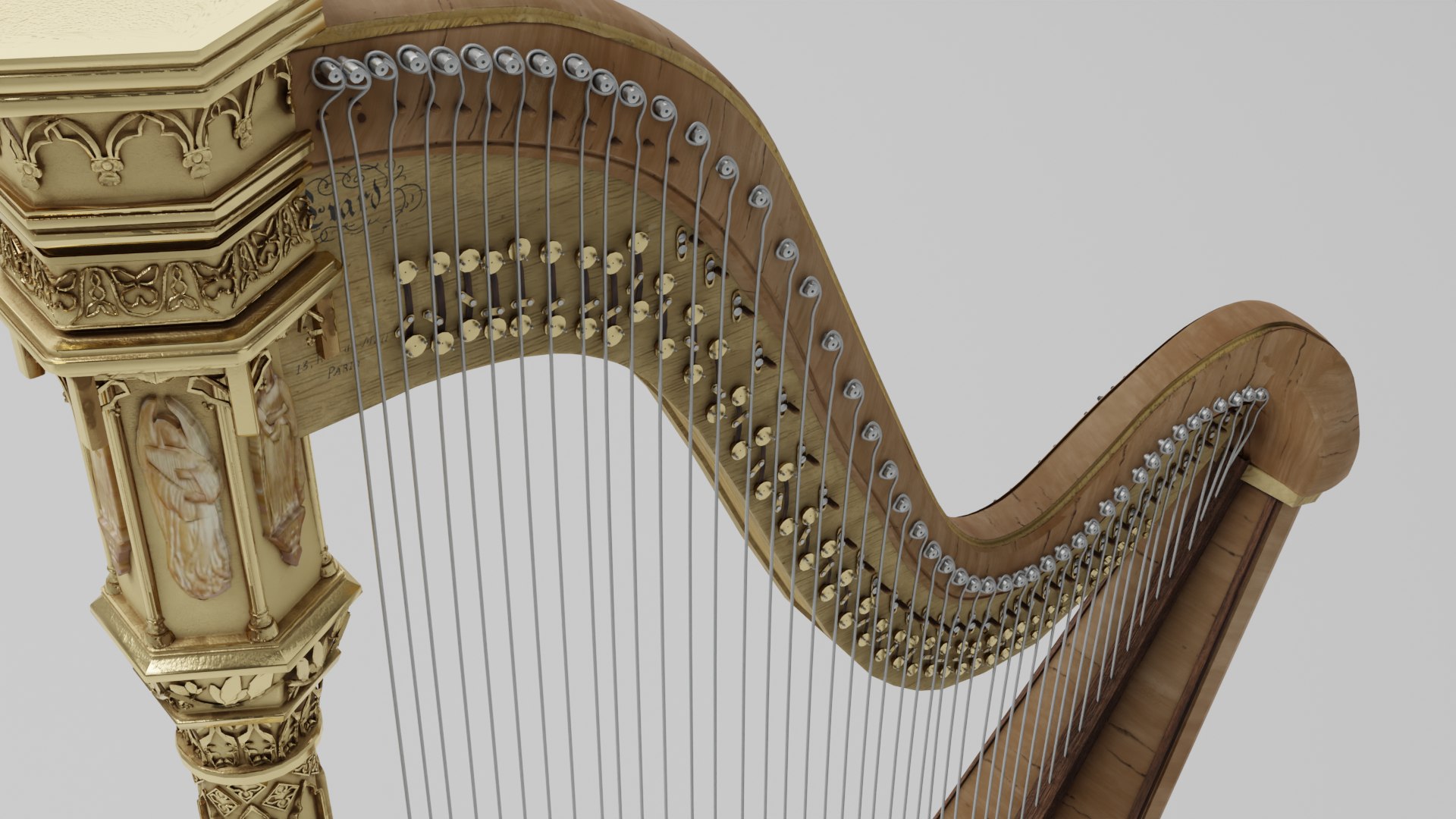 Erard Harp 3D Model - TurboSquid 2071453
