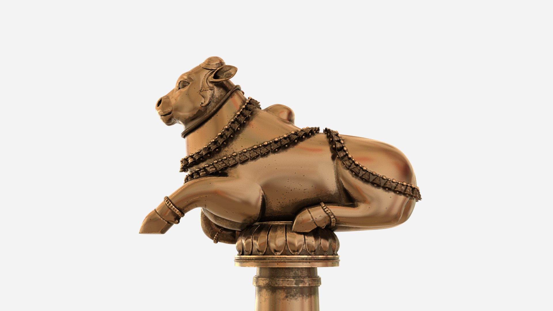 Nandi Pooja Bell 3D Model - TurboSquid 2178860