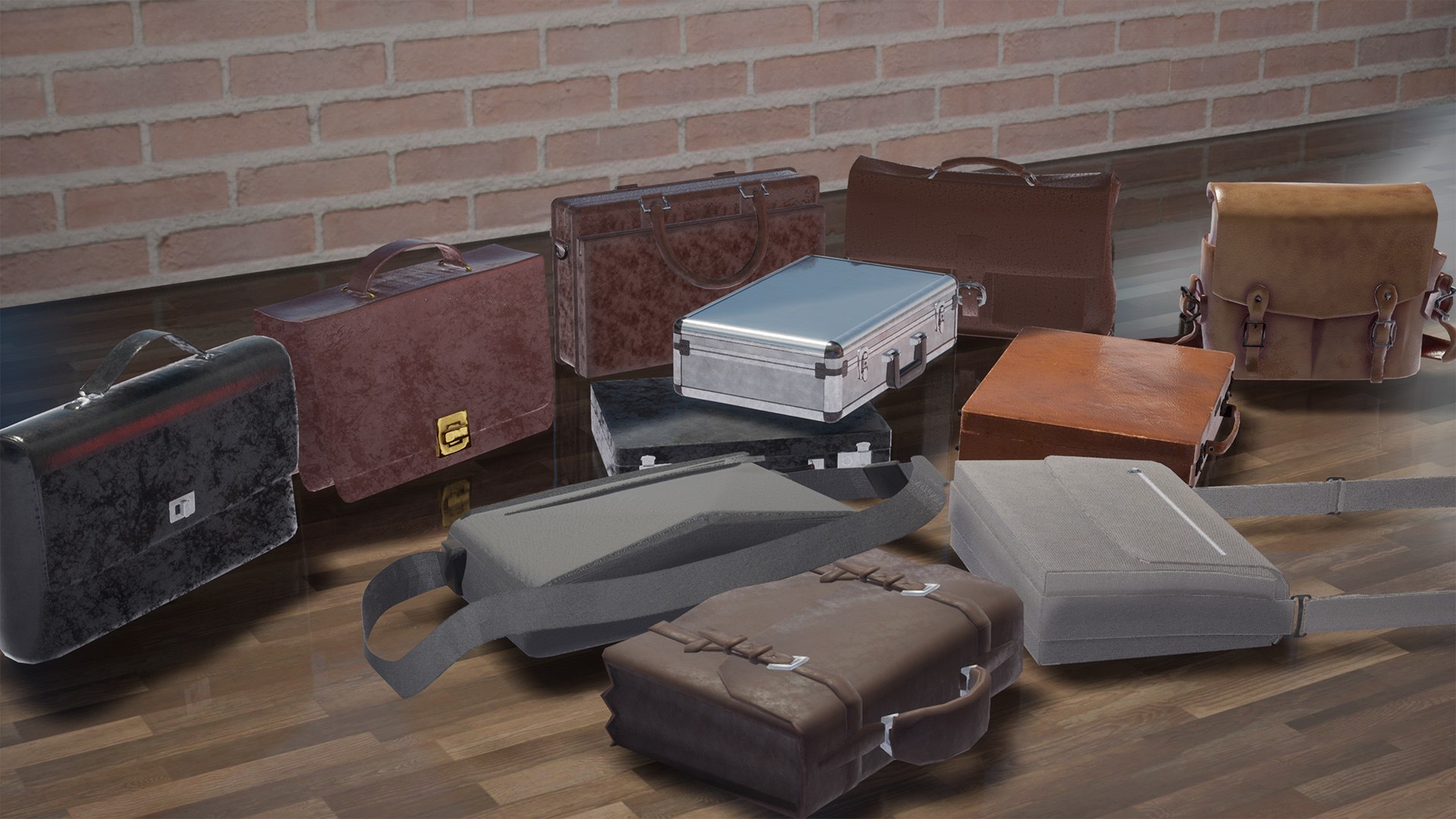 Briefcase Package 11 Assets 3D Model - TurboSquid 2111597