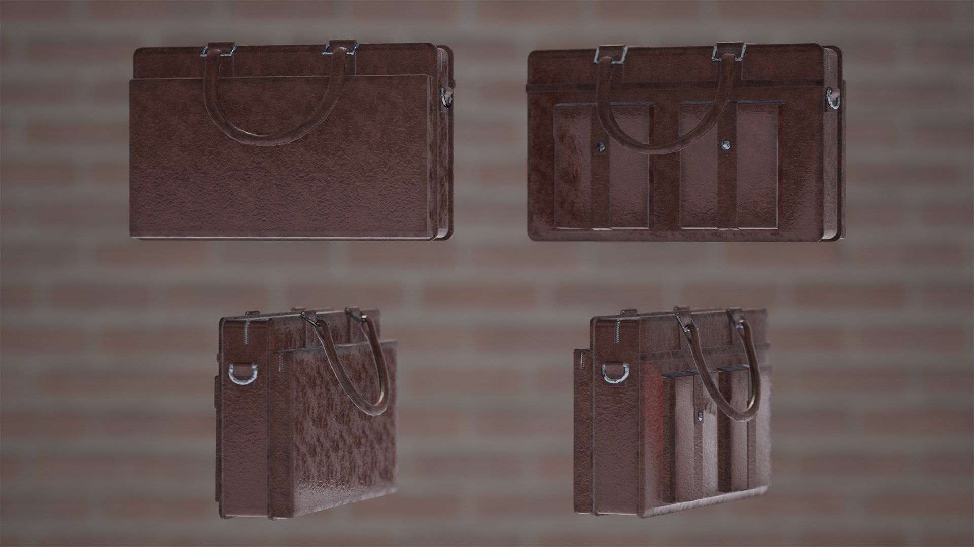 Briefcase Package 11 Assets 3D Model - TurboSquid 2111597