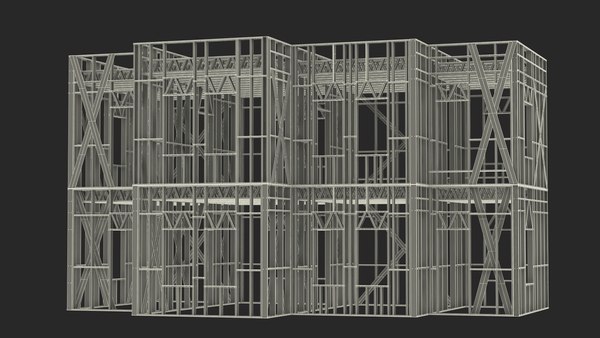 3D модель Модульная стальная конструкция большая - TurboSquid 2296411