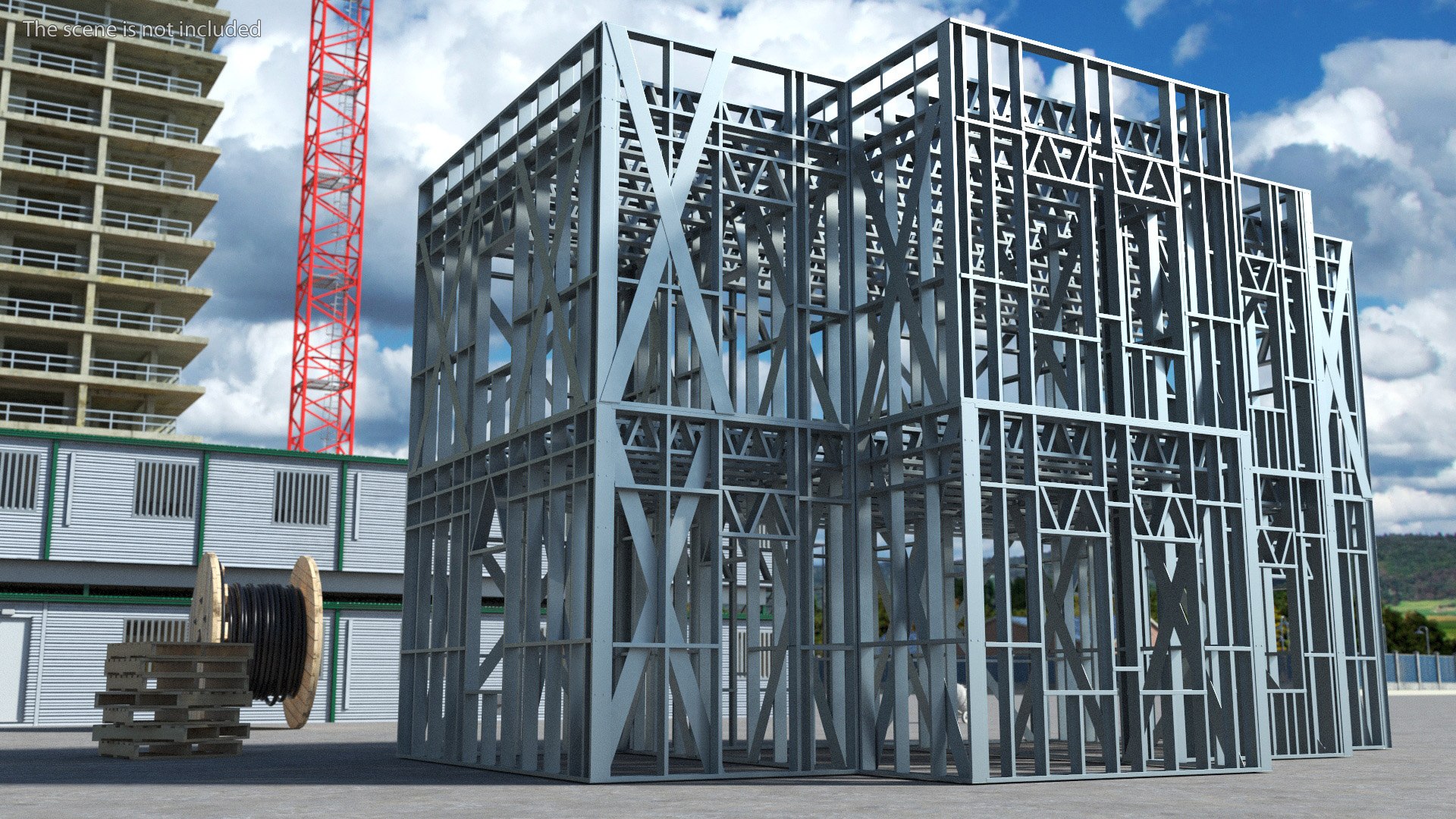 3D Modular Steel Construction Big - TurboSquid 2296411