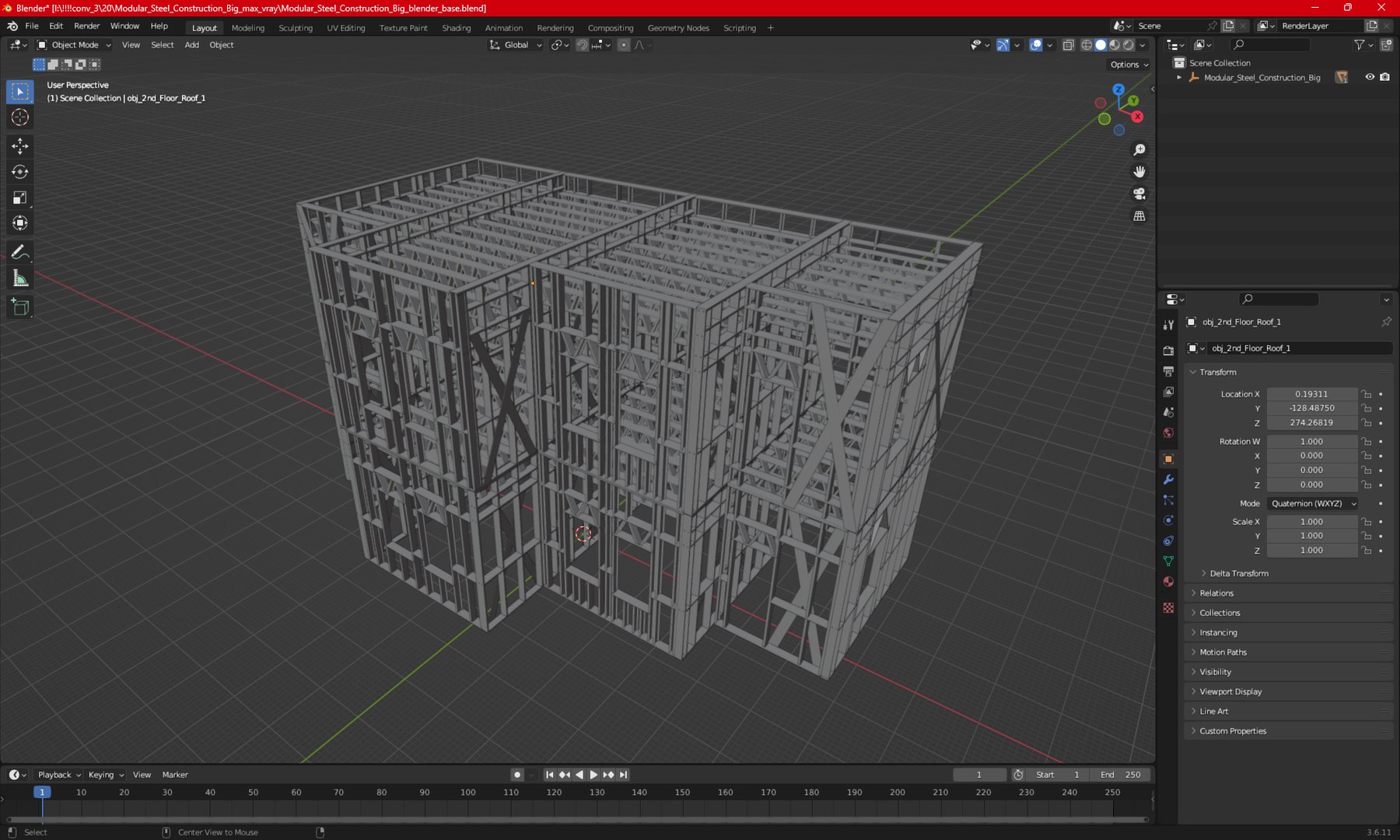 3D Modular Steel Construction Big - TurboSquid 2296411