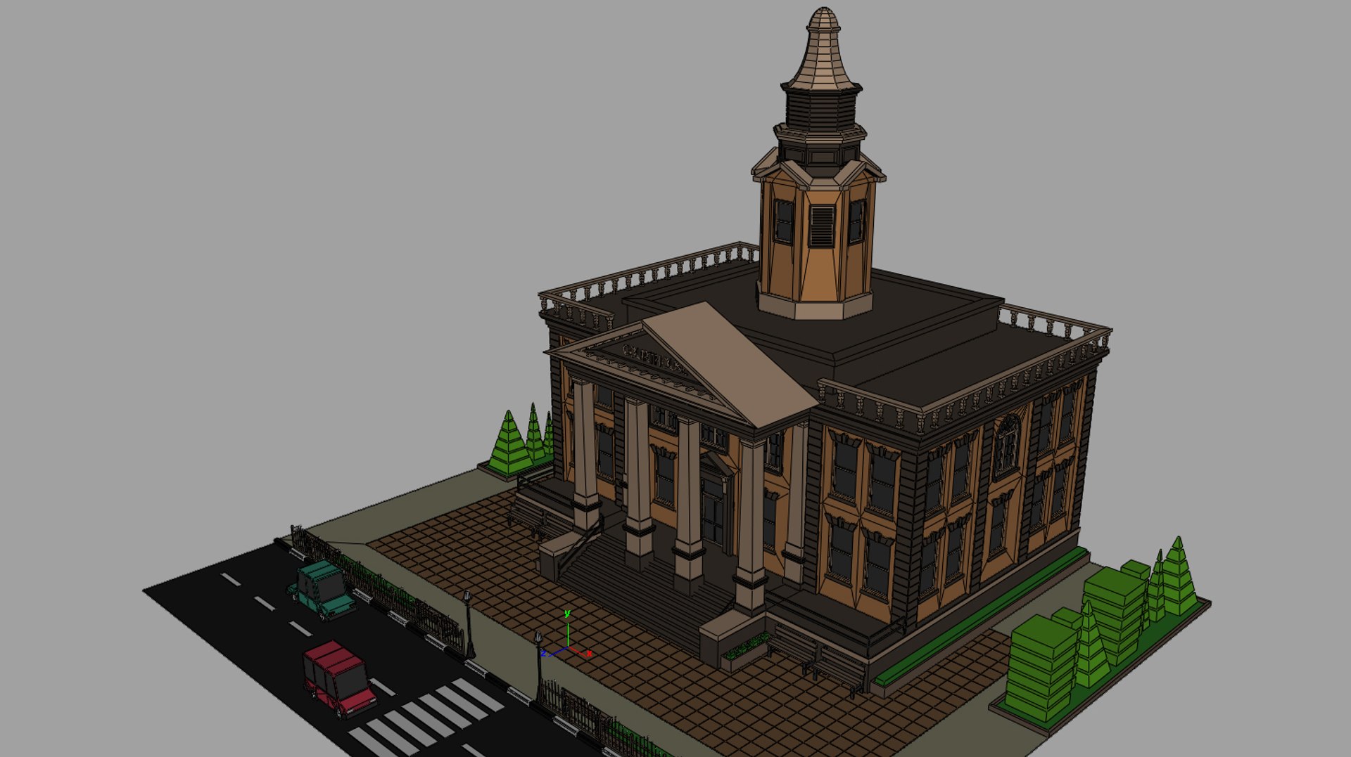 3D Courthouse 01 - TurboSquid 1458657