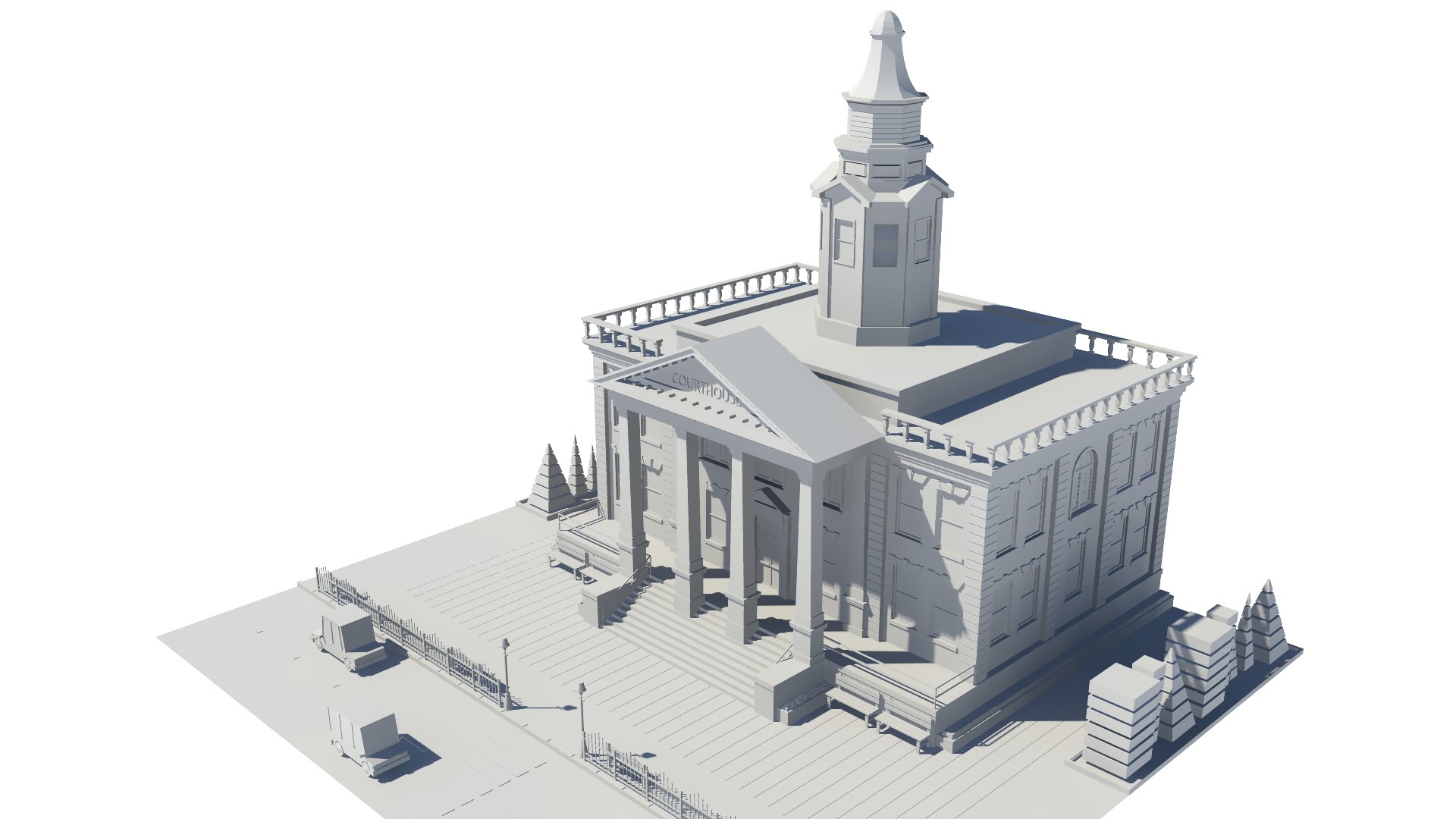 3D Courthouse 01 - TurboSquid 1458657