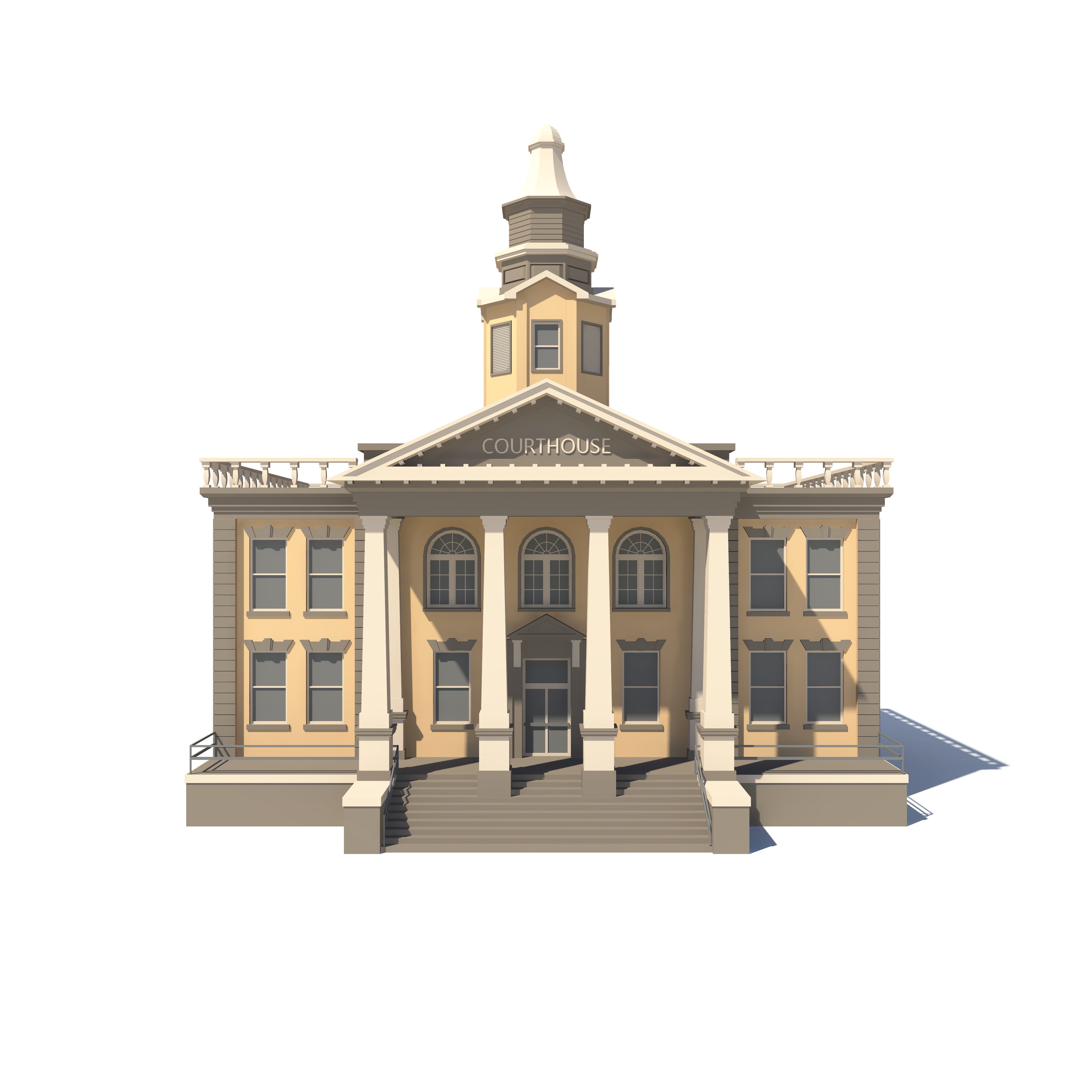 3D courthouse 01 - TurboSquid 1458657