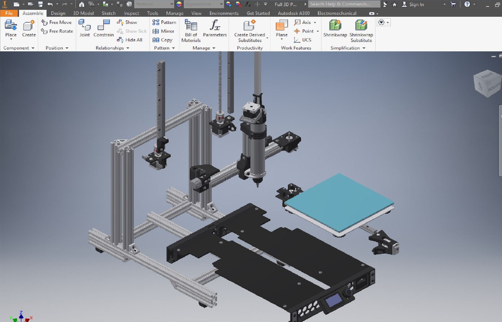 3D 3D Printer Assembly 3d Model - TurboSquid 1956000