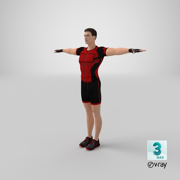 3D fitness trainer t-pose - TurboSquid 1518233