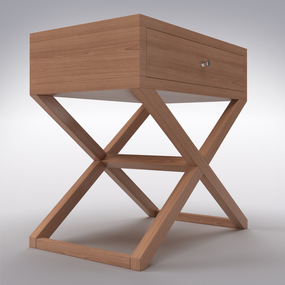 3D Bedside Table Model - TurboSquid 1440121