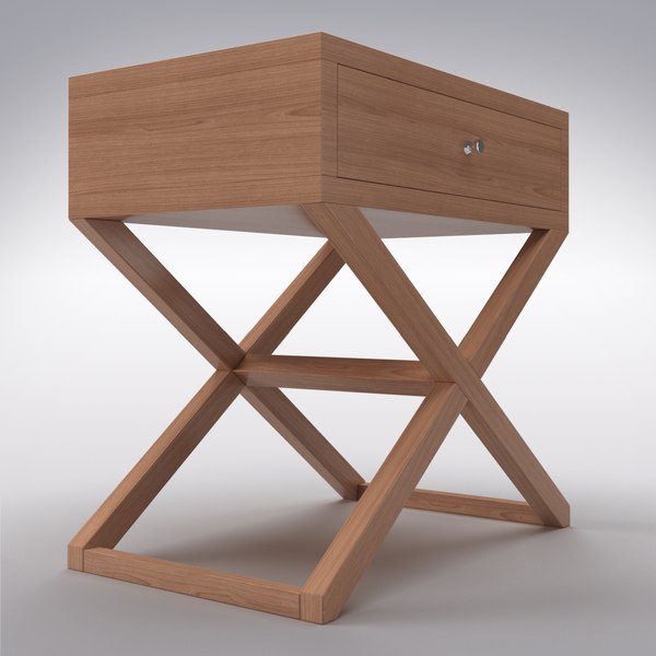 3D bedside table model - TurboSquid 1440121