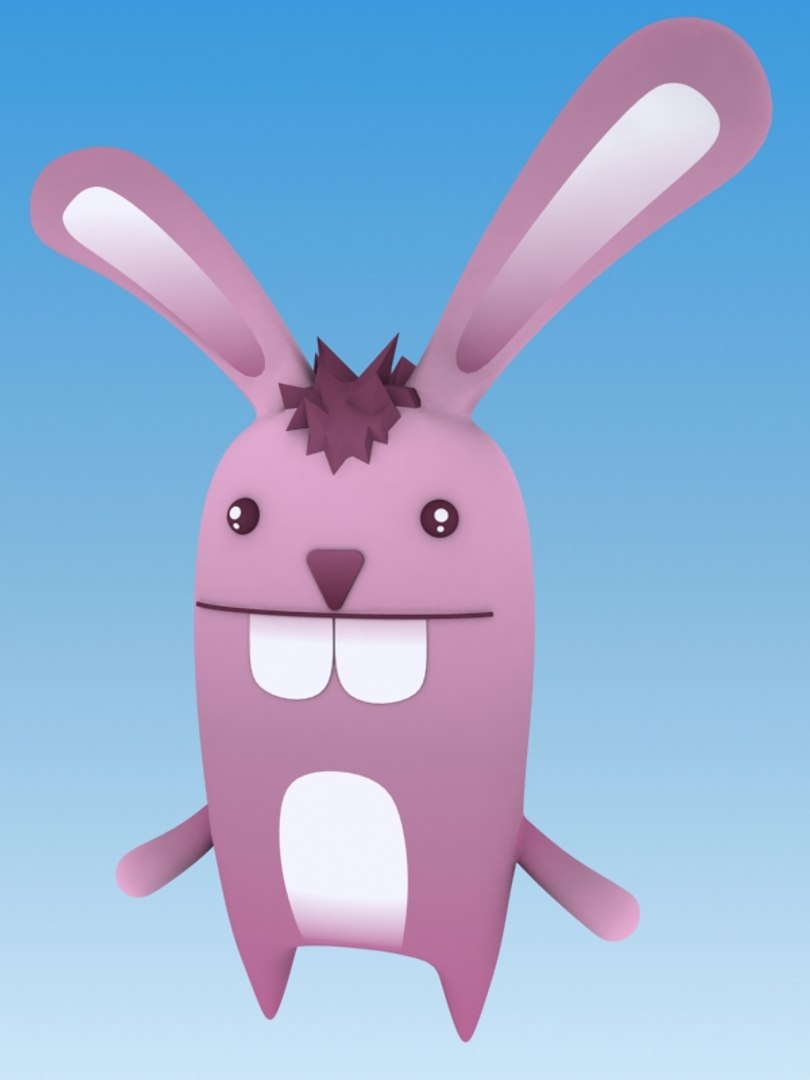 Cartoon Rabbit 3d Max