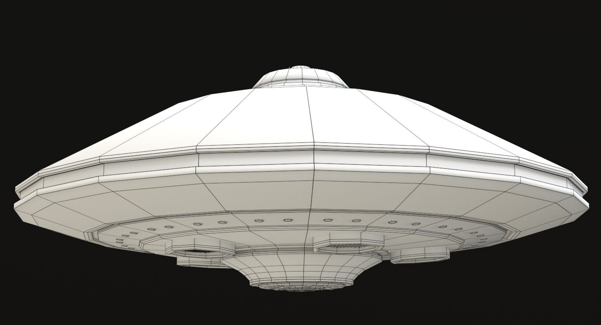 3d Flying Saucer Model