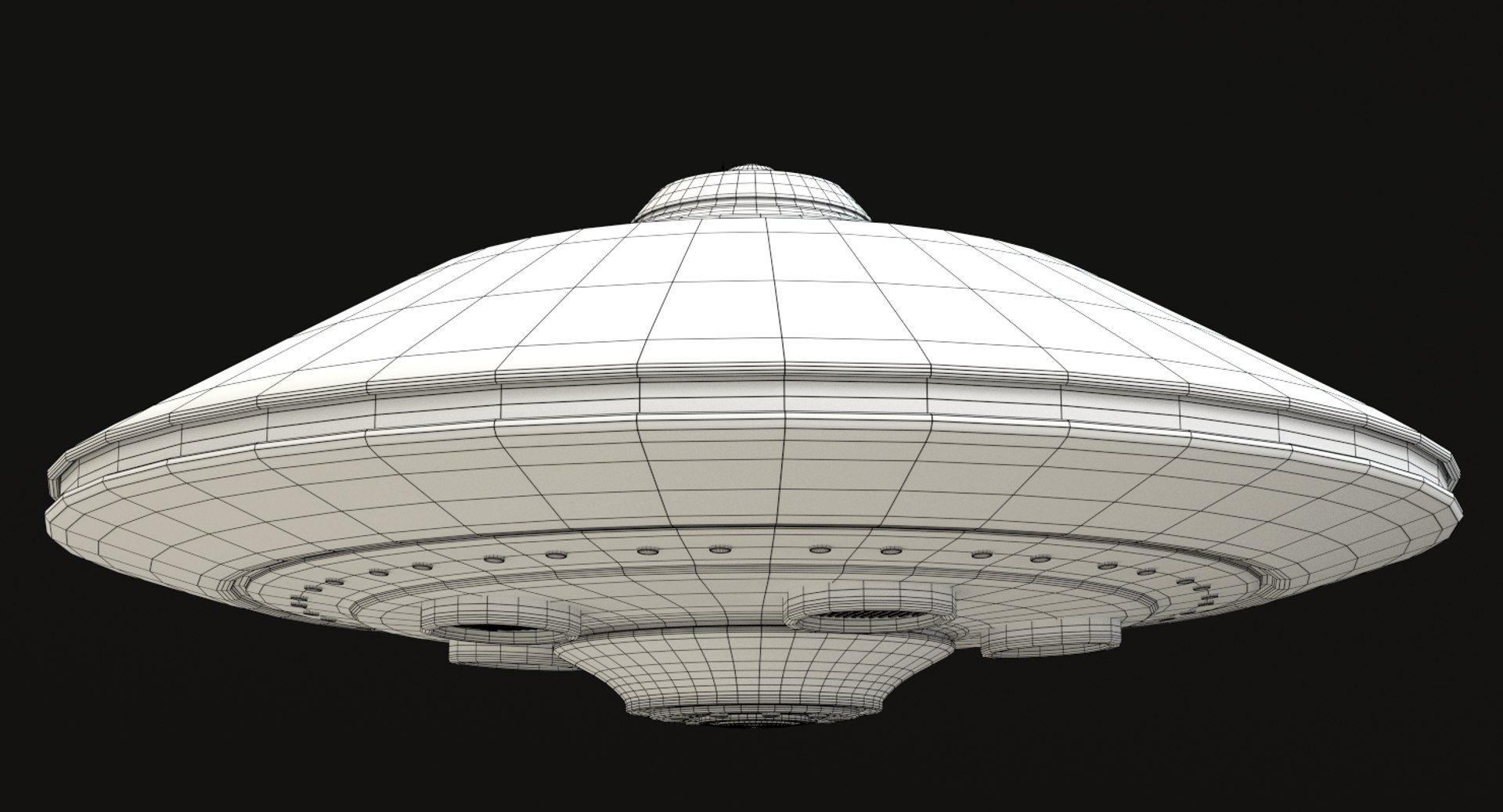 3d Flying Saucer Model