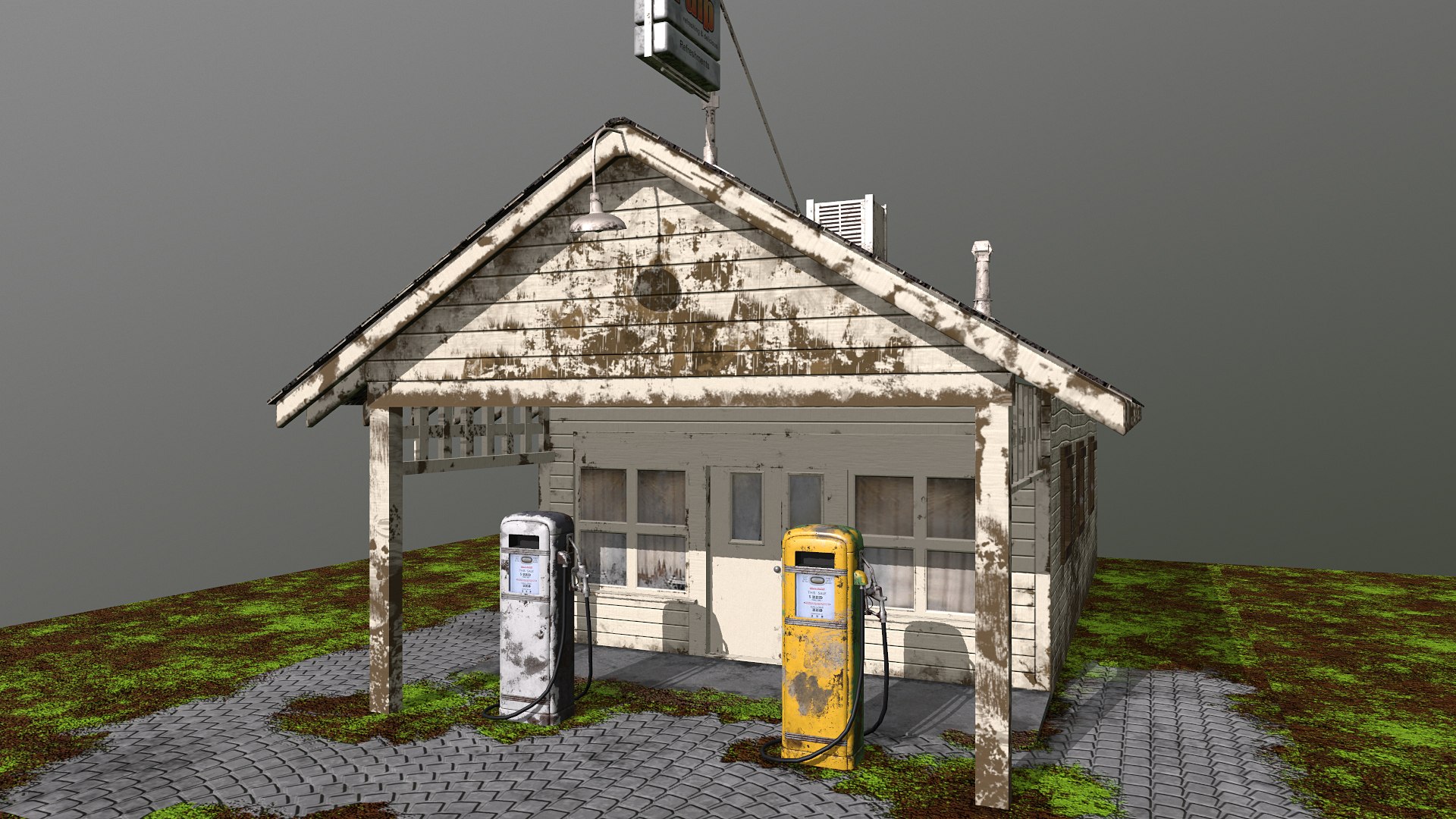 Gas Station - Abandoned 3D model - TurboSquid 2147031