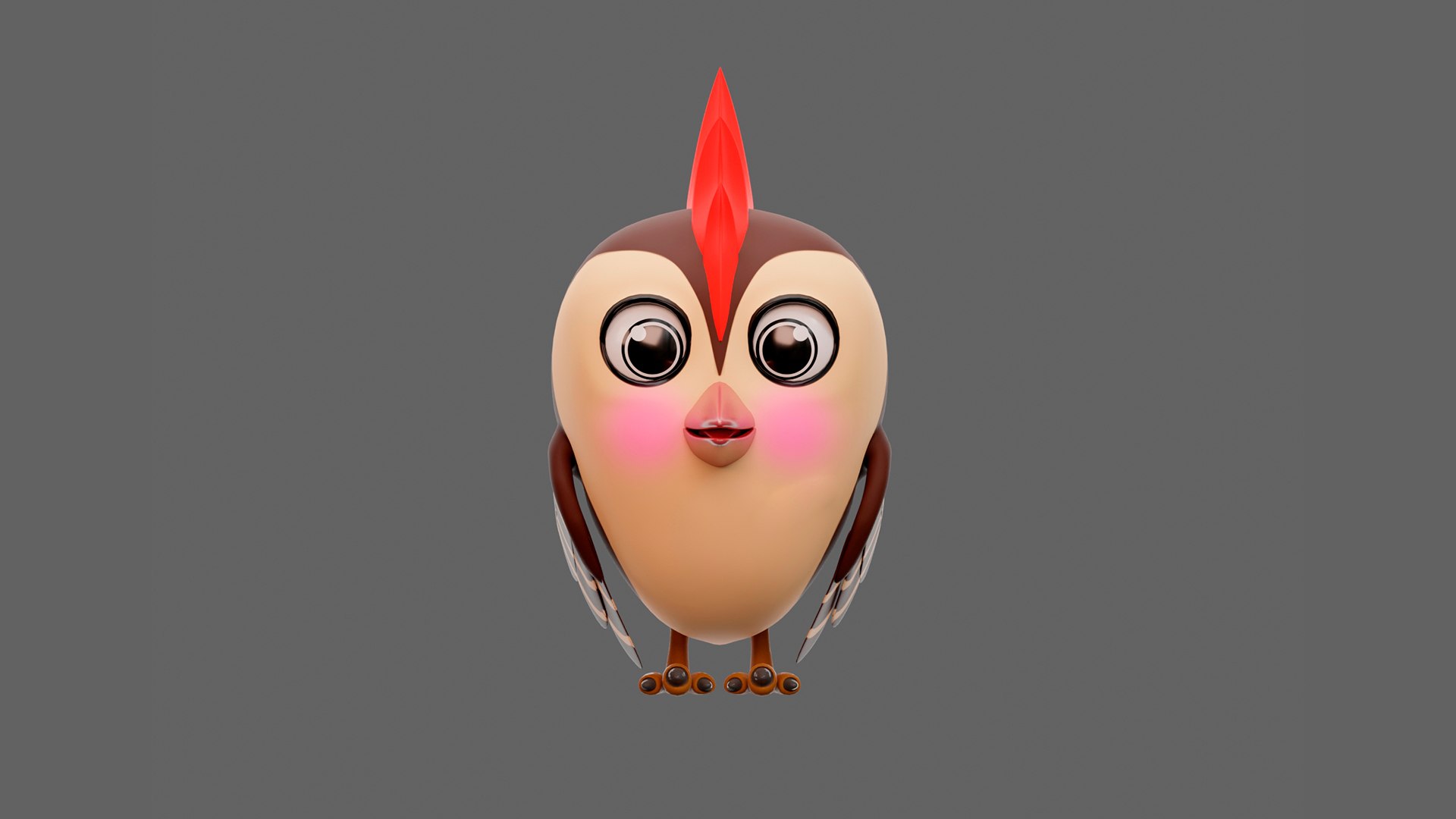 3D Stylized Bird Character - TurboSquid 2231869