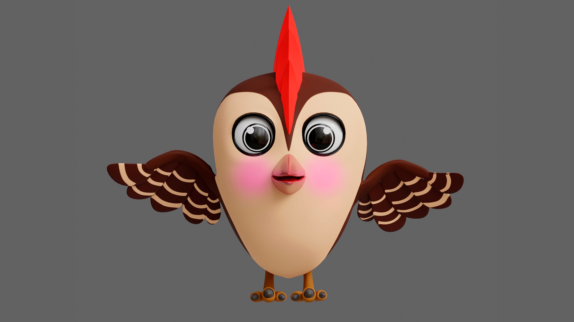 3D Stylized Bird Character - TurboSquid 2231869