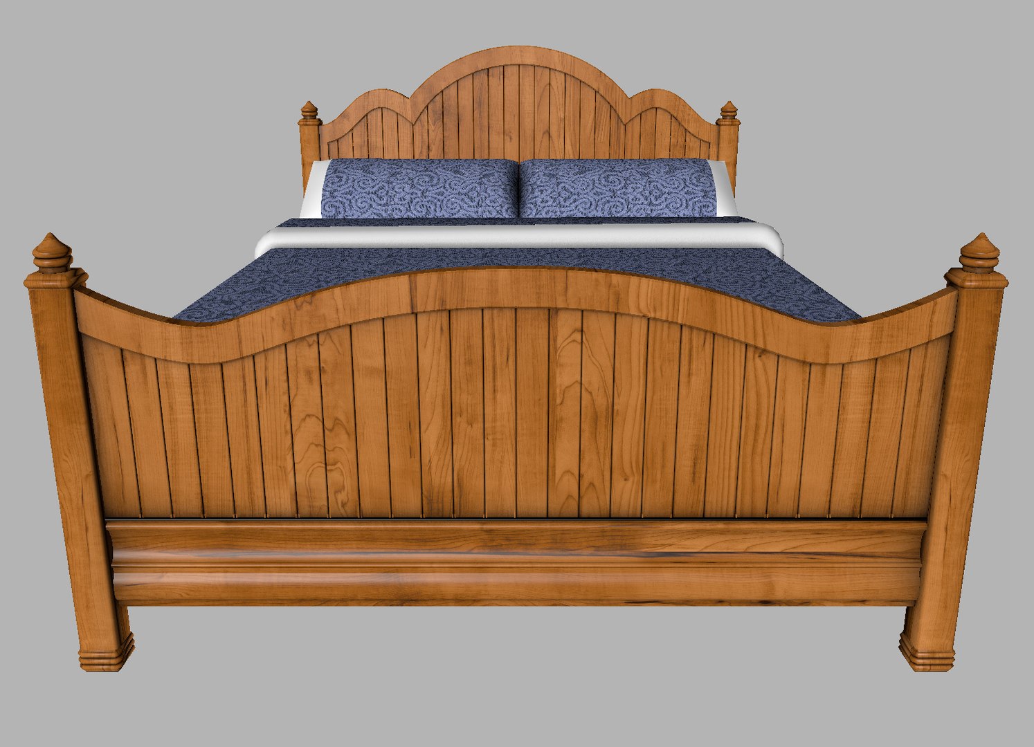 Traditional Bed 3d Model