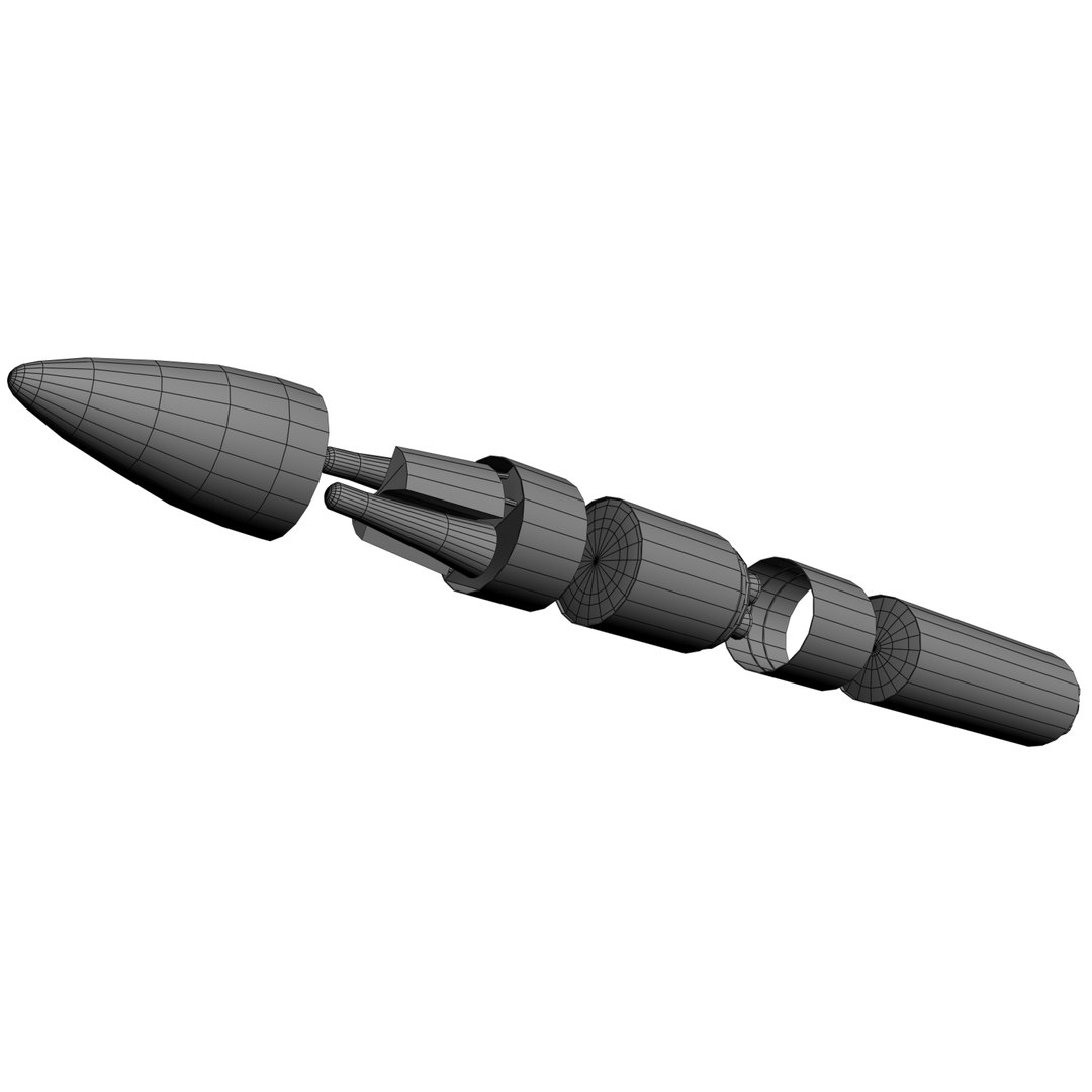 3d Model Polaris A3 Missile
