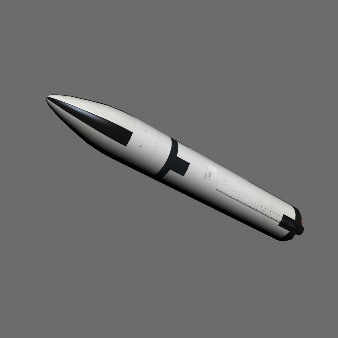 3d Model Polaris A3 Missile