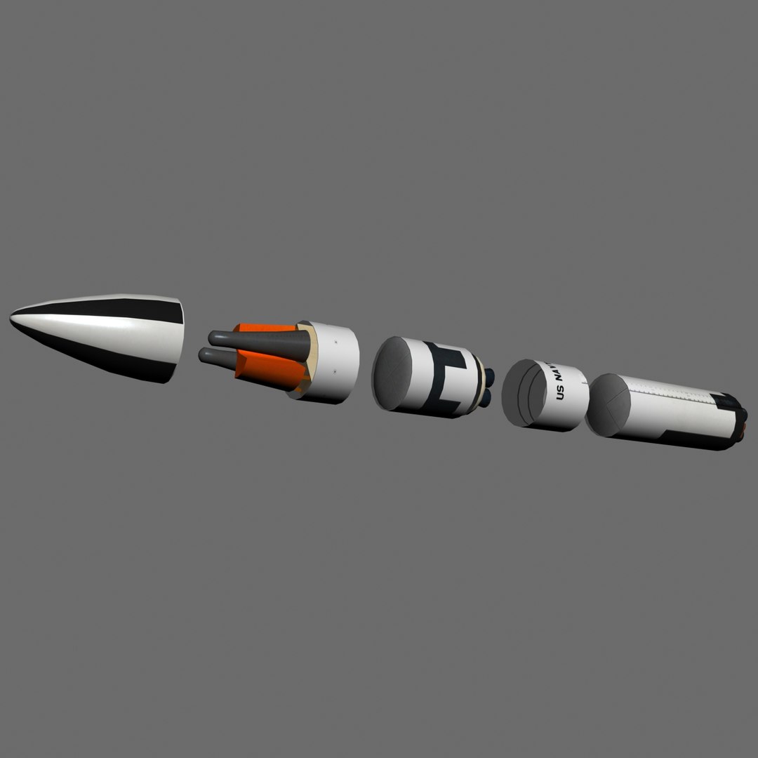 3d Model Polaris A3 Missile