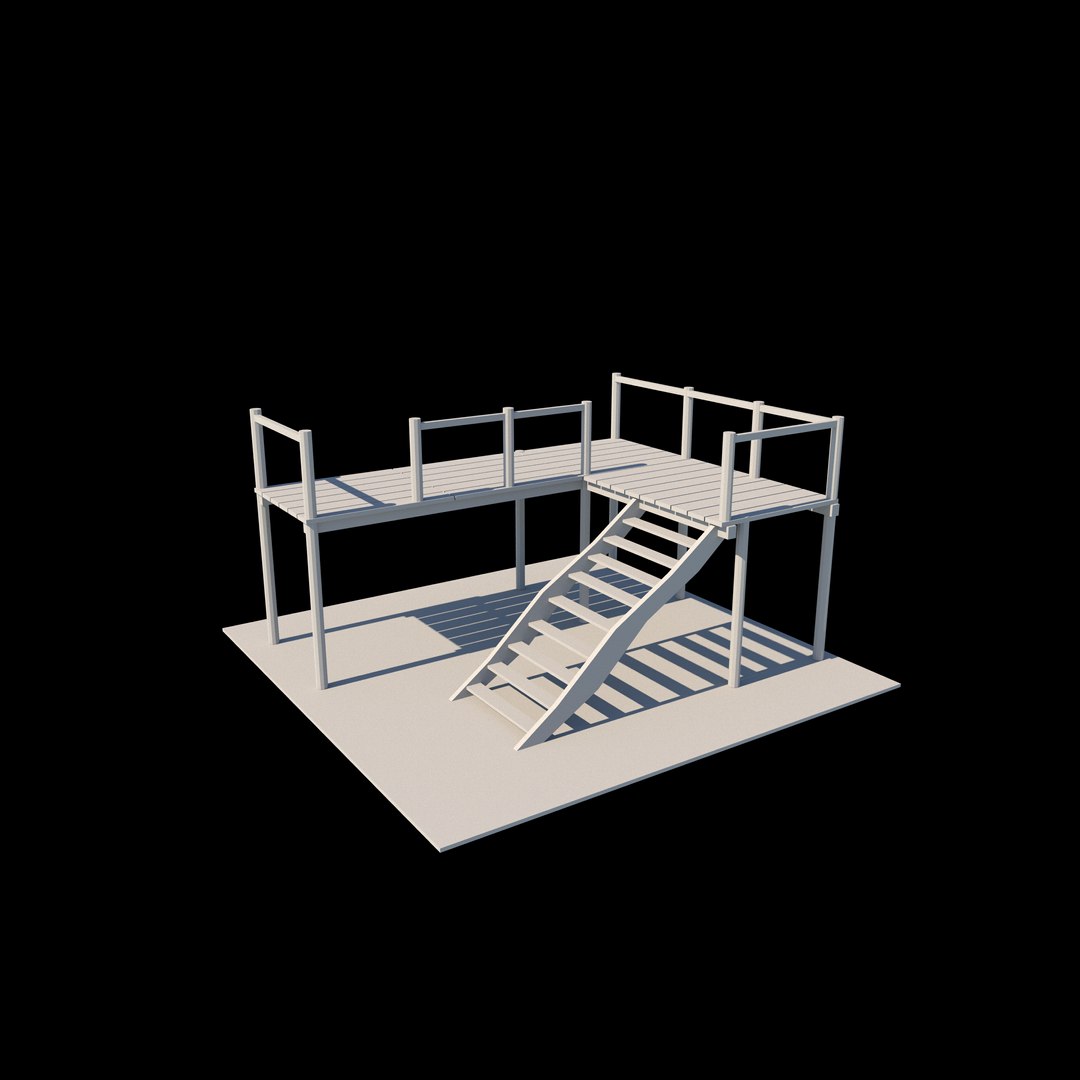 3D Stairs And Stuff Low-poly 3D Model - TurboSquid 2361153