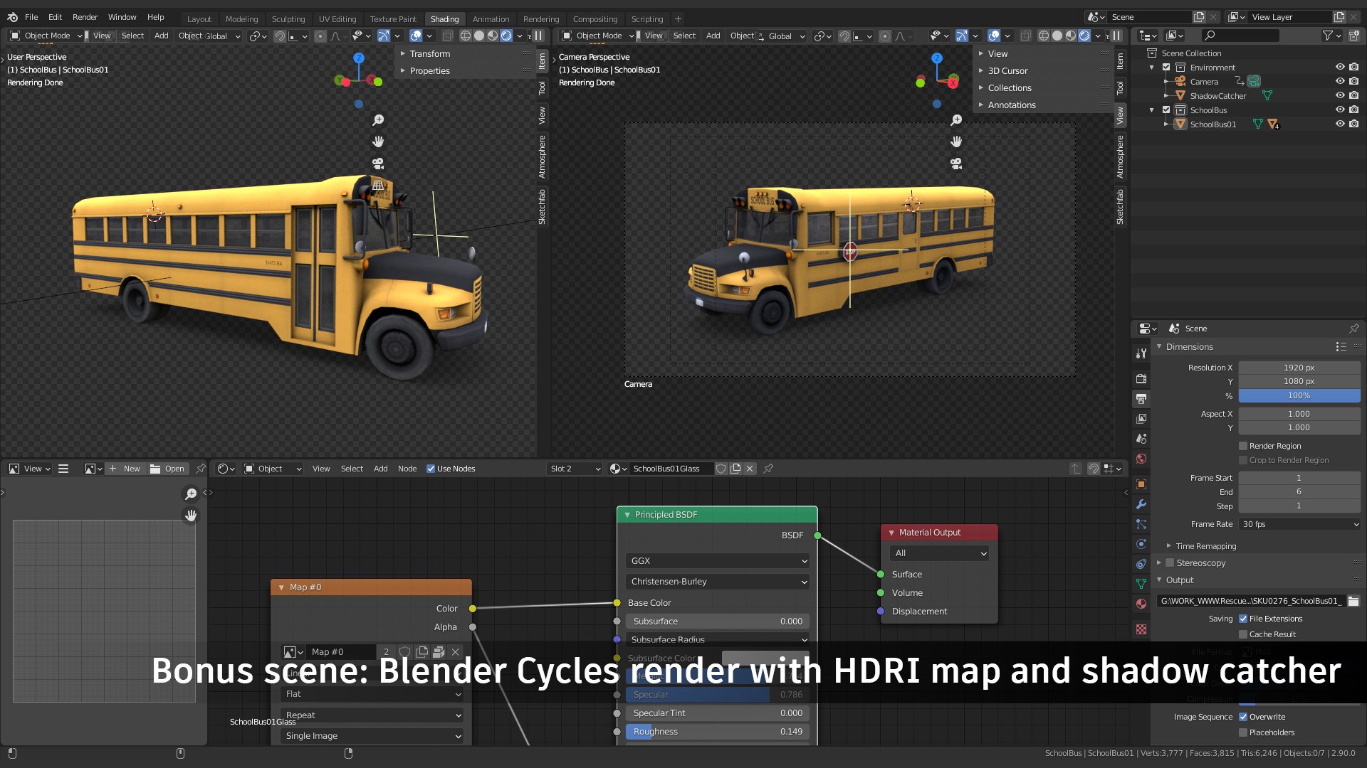 3ds Max School Bus