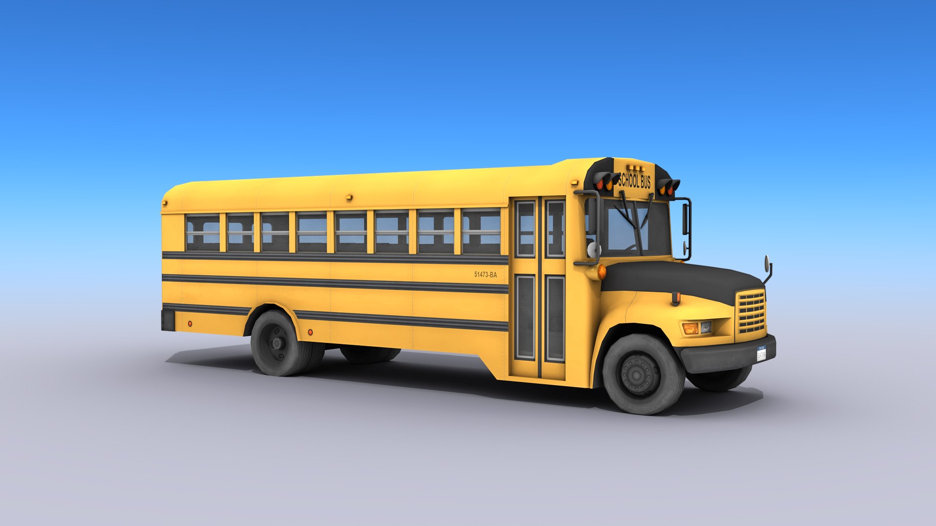 3ds Max School Bus