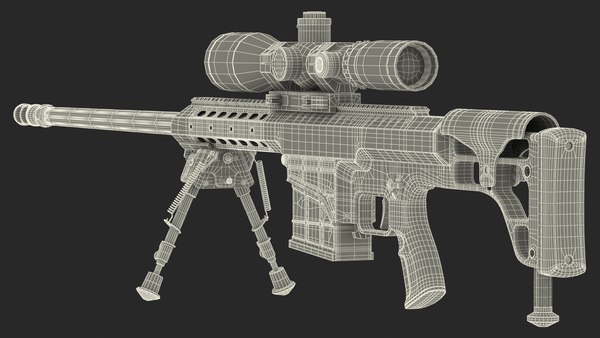 Sniper Rifle Barrett M98B 3D model - TurboSquid 1989353