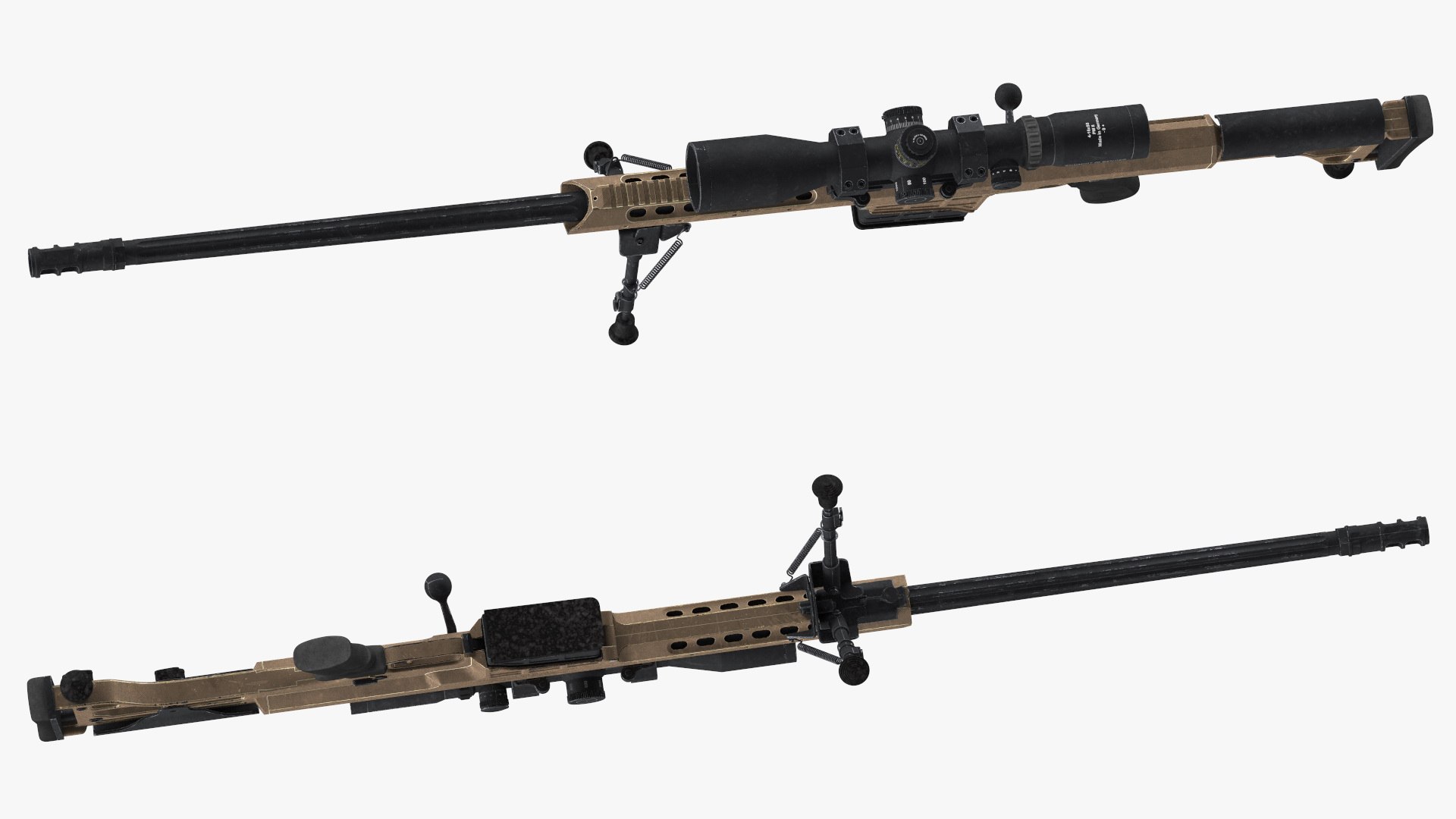 Sniper Rifle Barrett M98B 3D model - TurboSquid 1989353