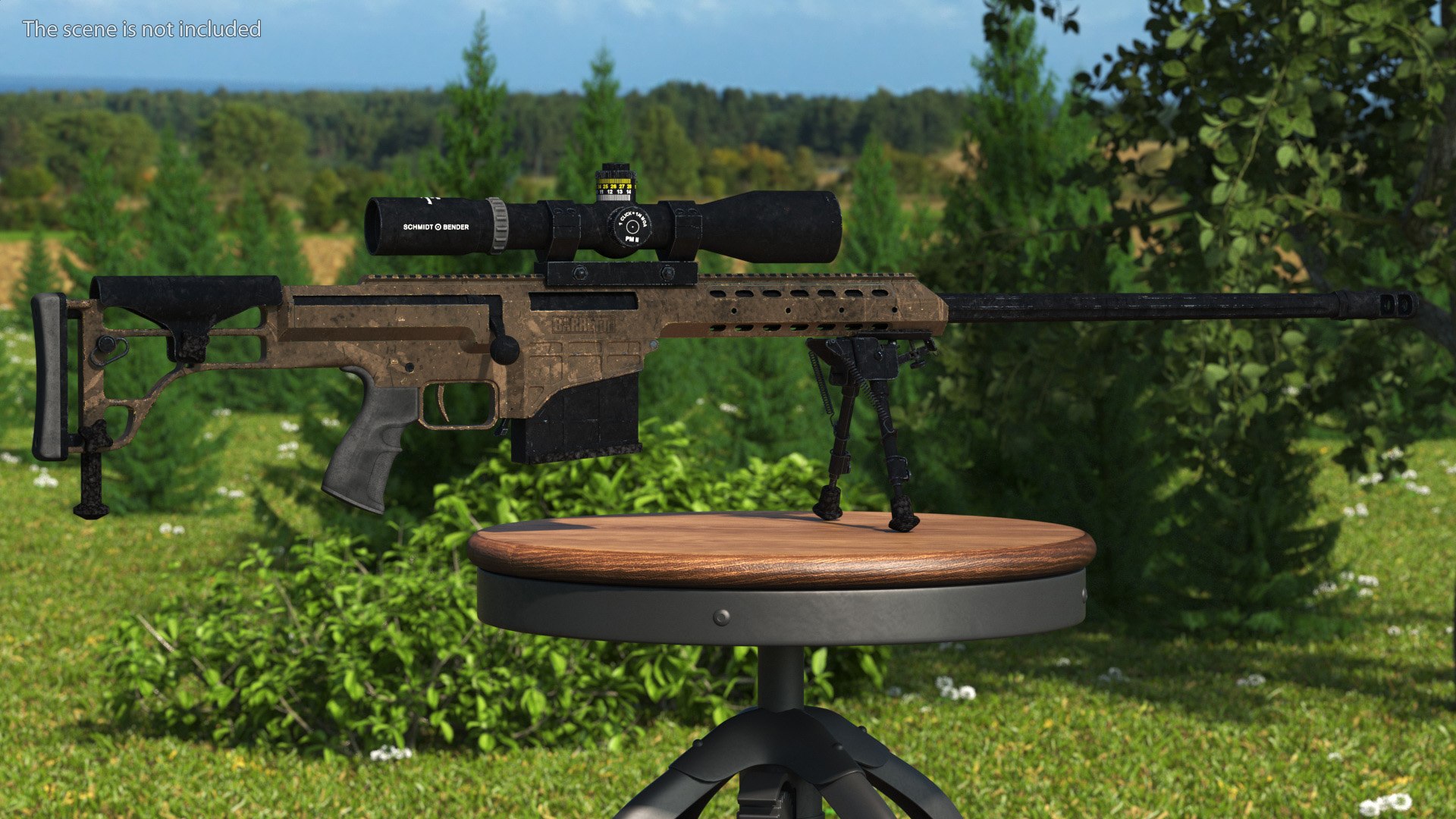 Sniper Rifle Barrett M98B 3D Model - TurboSquid 1989353