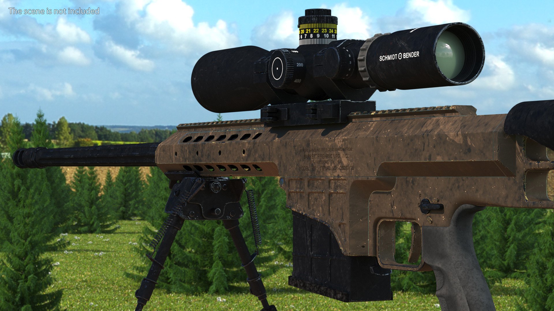 Sniper Rifle Barrett M98B 3D Model - TurboSquid 1989353