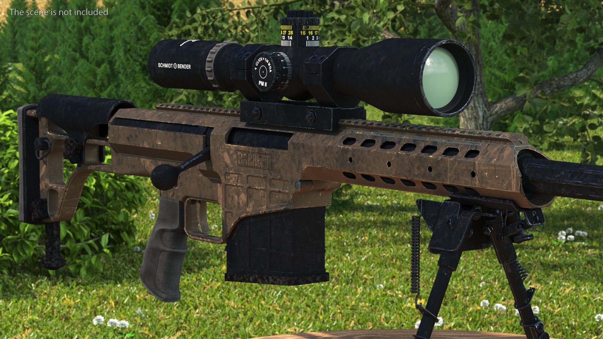 Sniper Rifle Barrett M98B 3D Model - TurboSquid 1989353