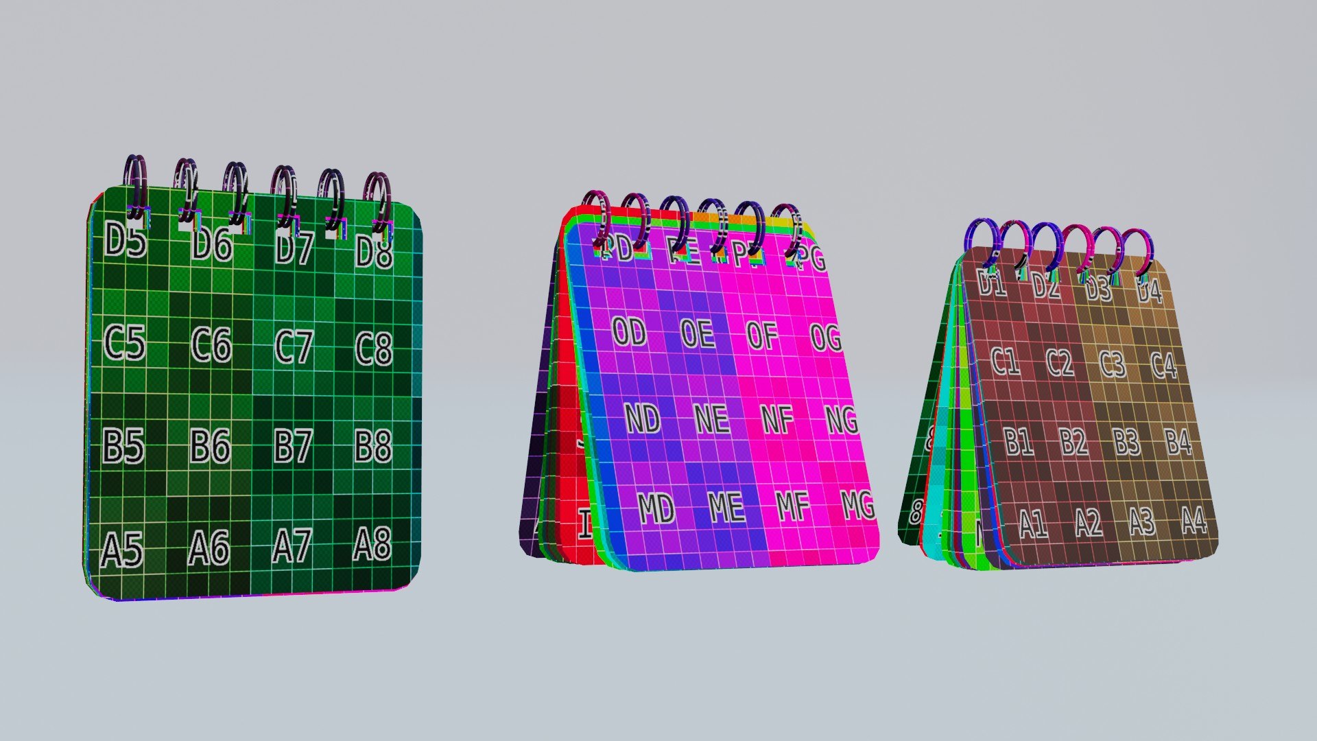 NotePad Memo Pad 3D Illustartion 3D Model - TurboSquid 1889572