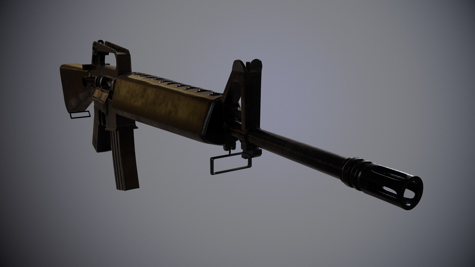 M16 M16a1 3D Model - TurboSquid 1685062
