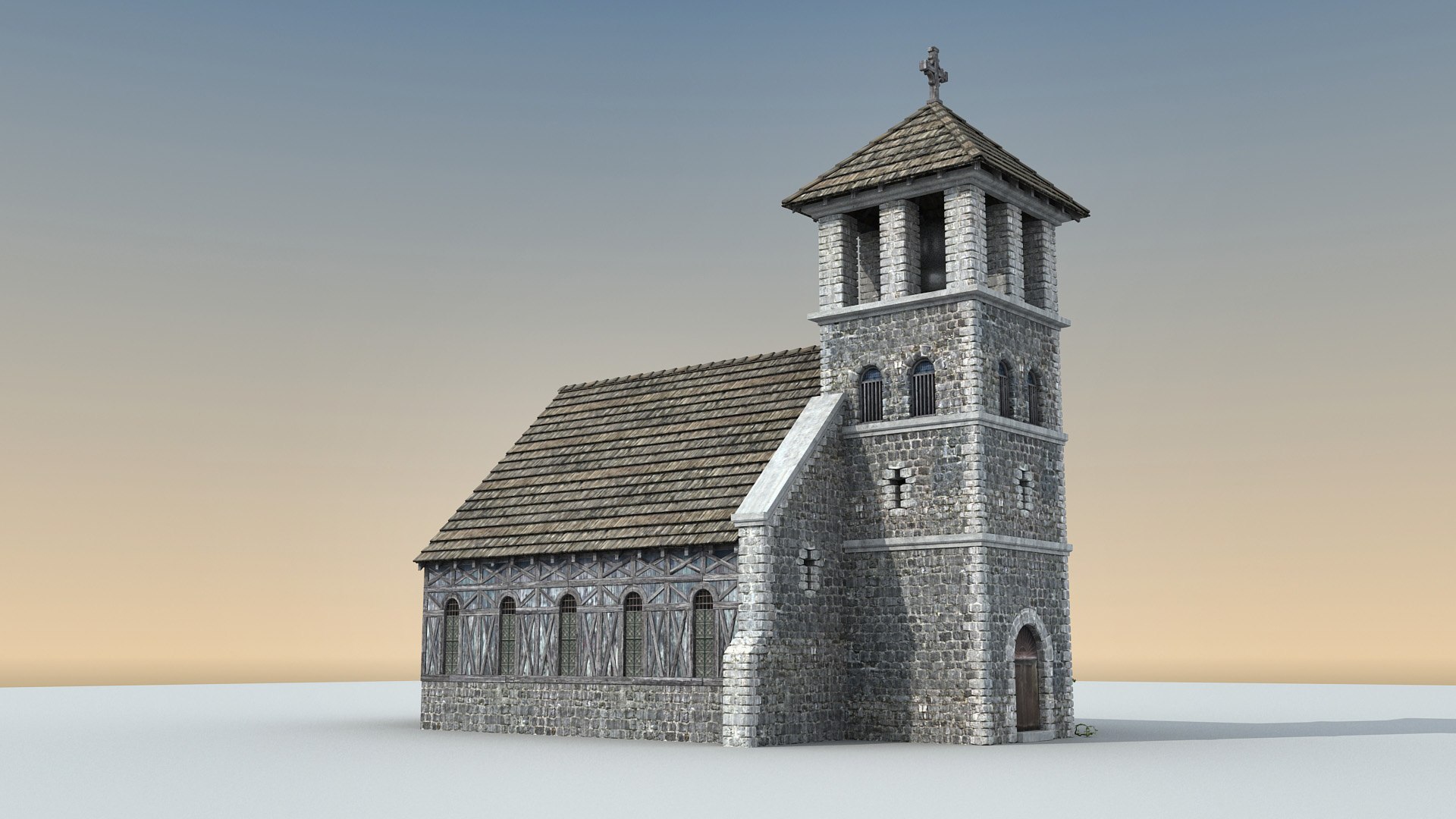 3D Medieval Church European Europe Model - TurboSquid 1519880