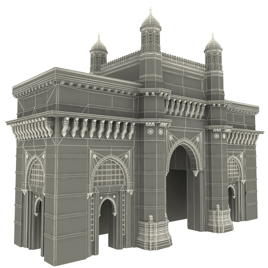 Mumbai Gateway India 3d Model