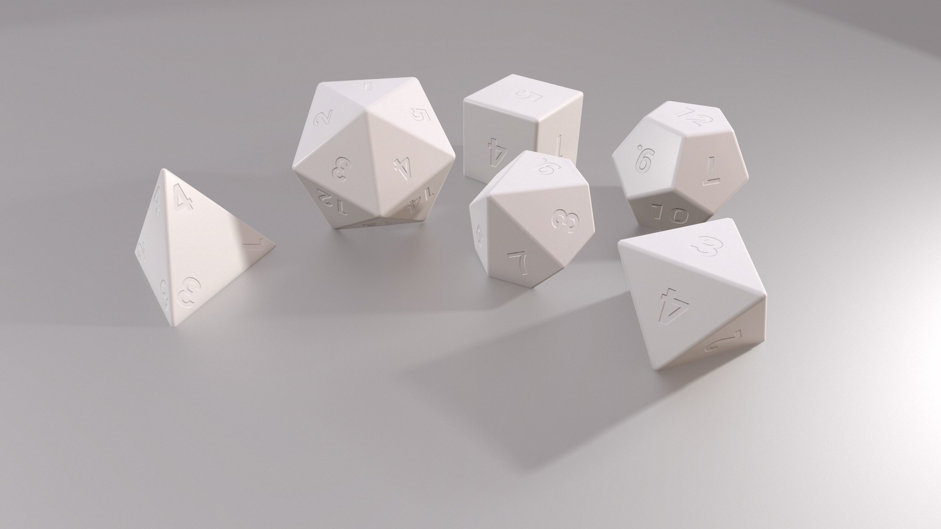 Polyhedral Dice Set - Model - TurboSquid 1248383