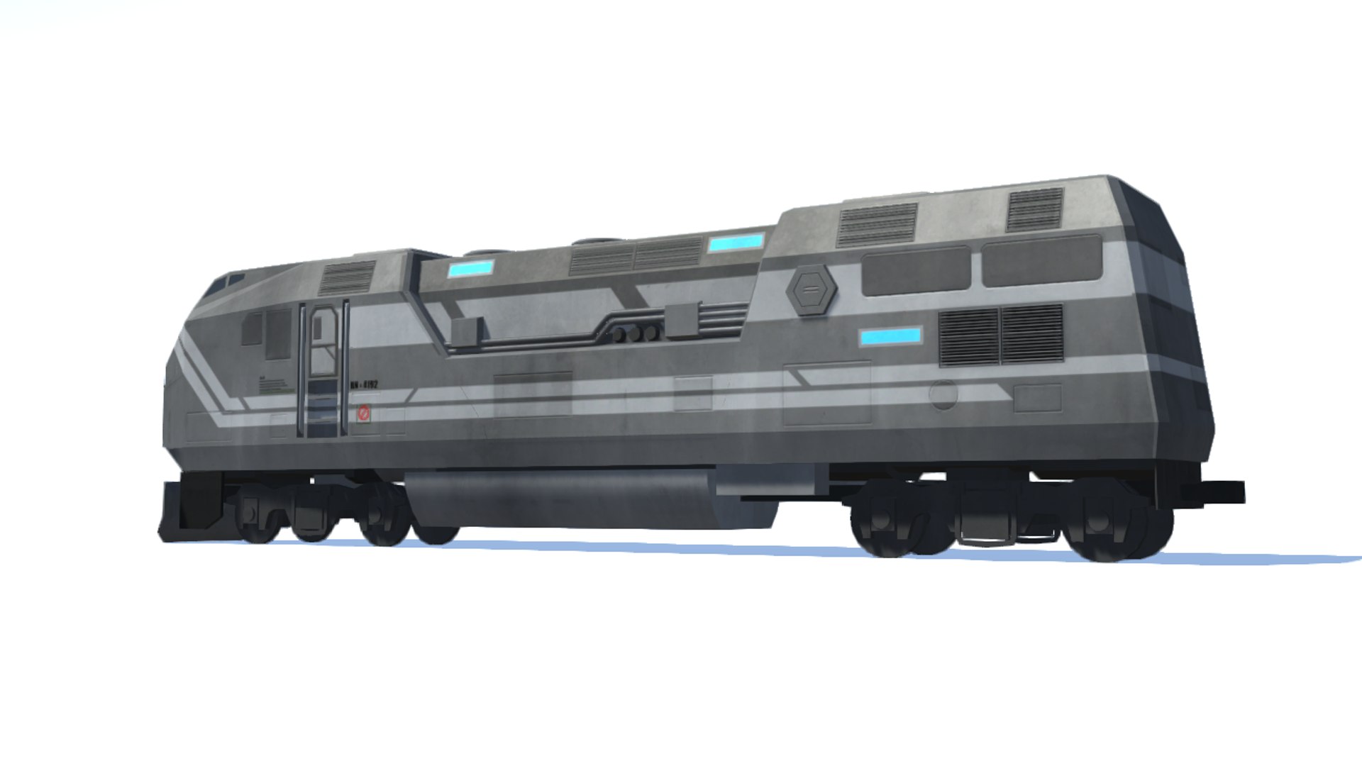 Sci Fi Train Set 3D Model - TurboSquid 1282923