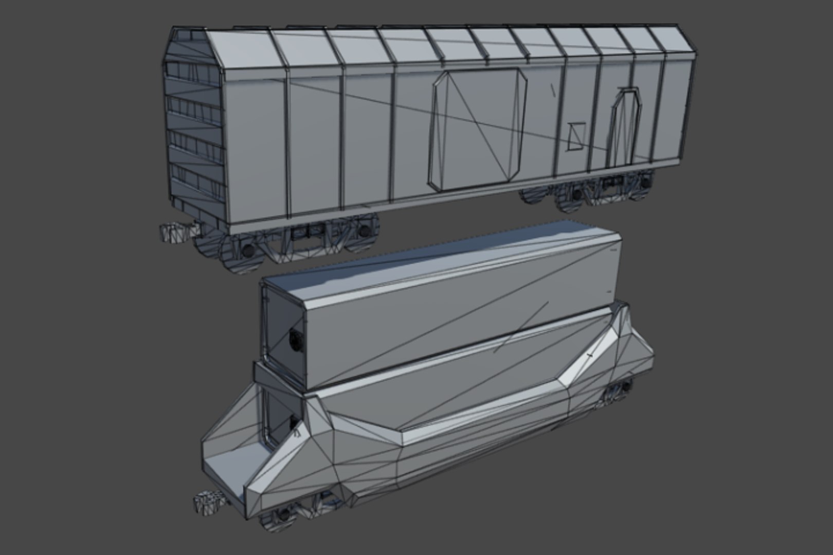 Sci Fi Train Set 3D Model - TurboSquid 1282923