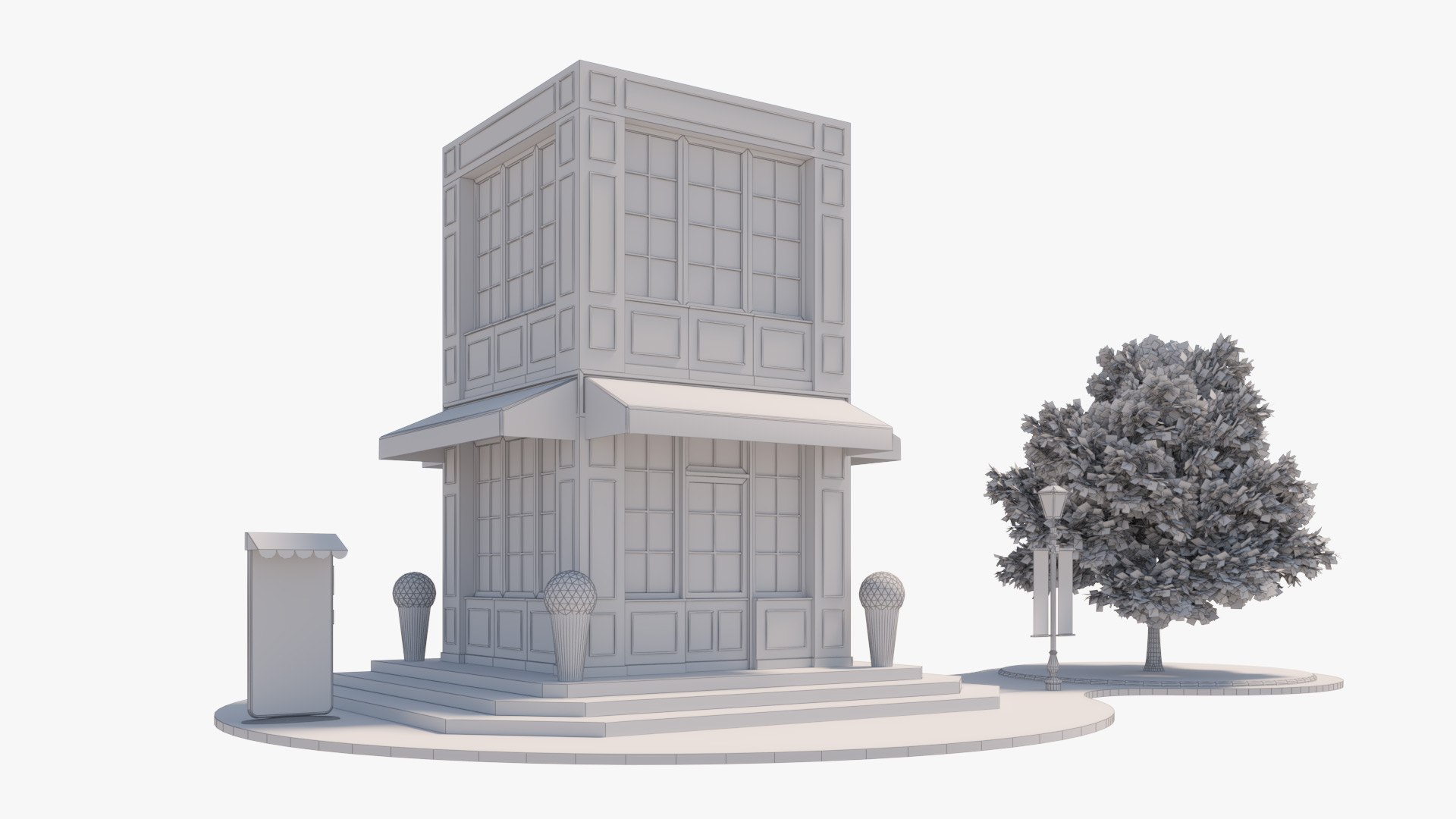 French Pastry Cafe 3D - TurboSquid 2221511