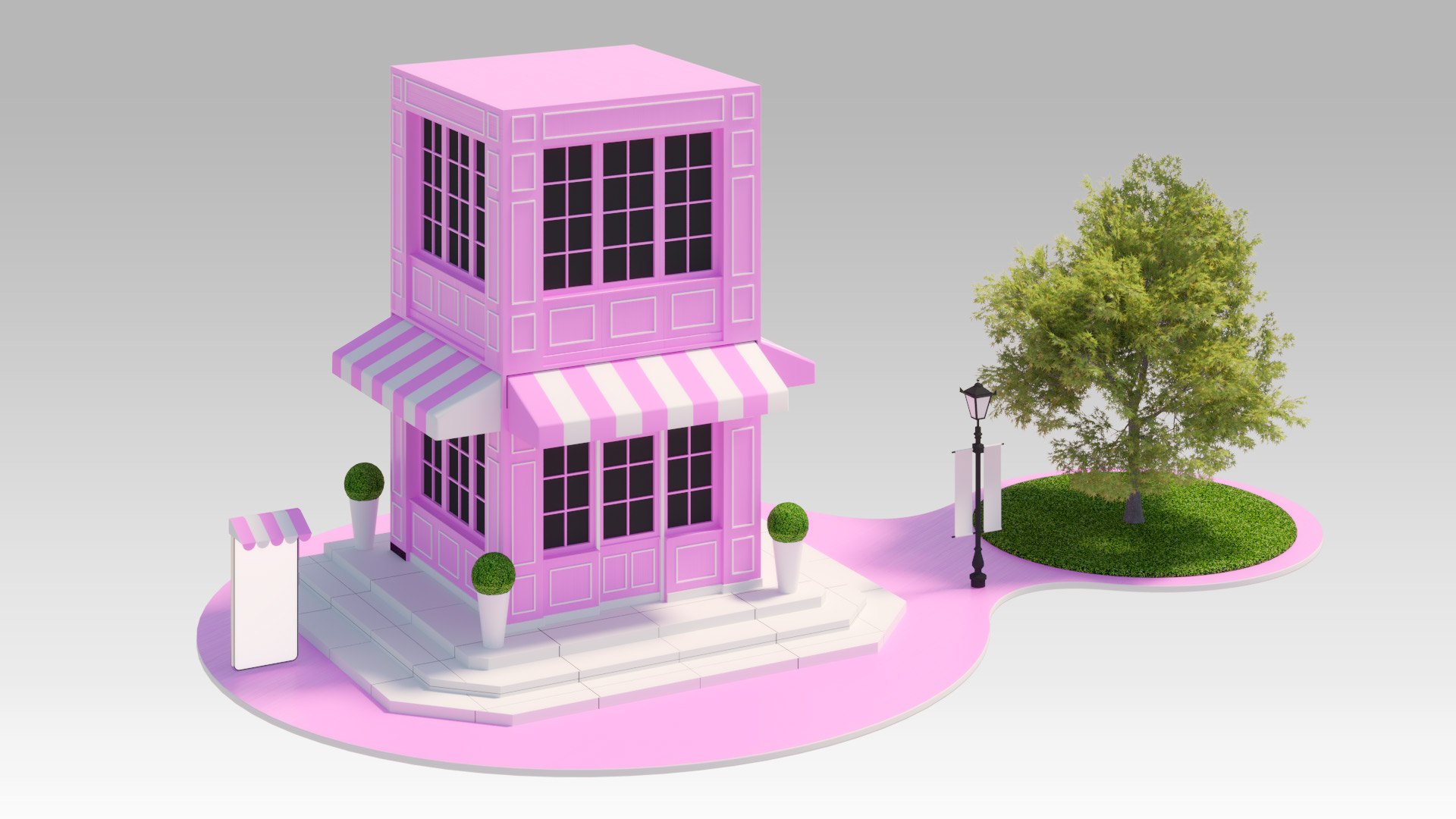 French Pastry Cafe 3D - TurboSquid 2221511