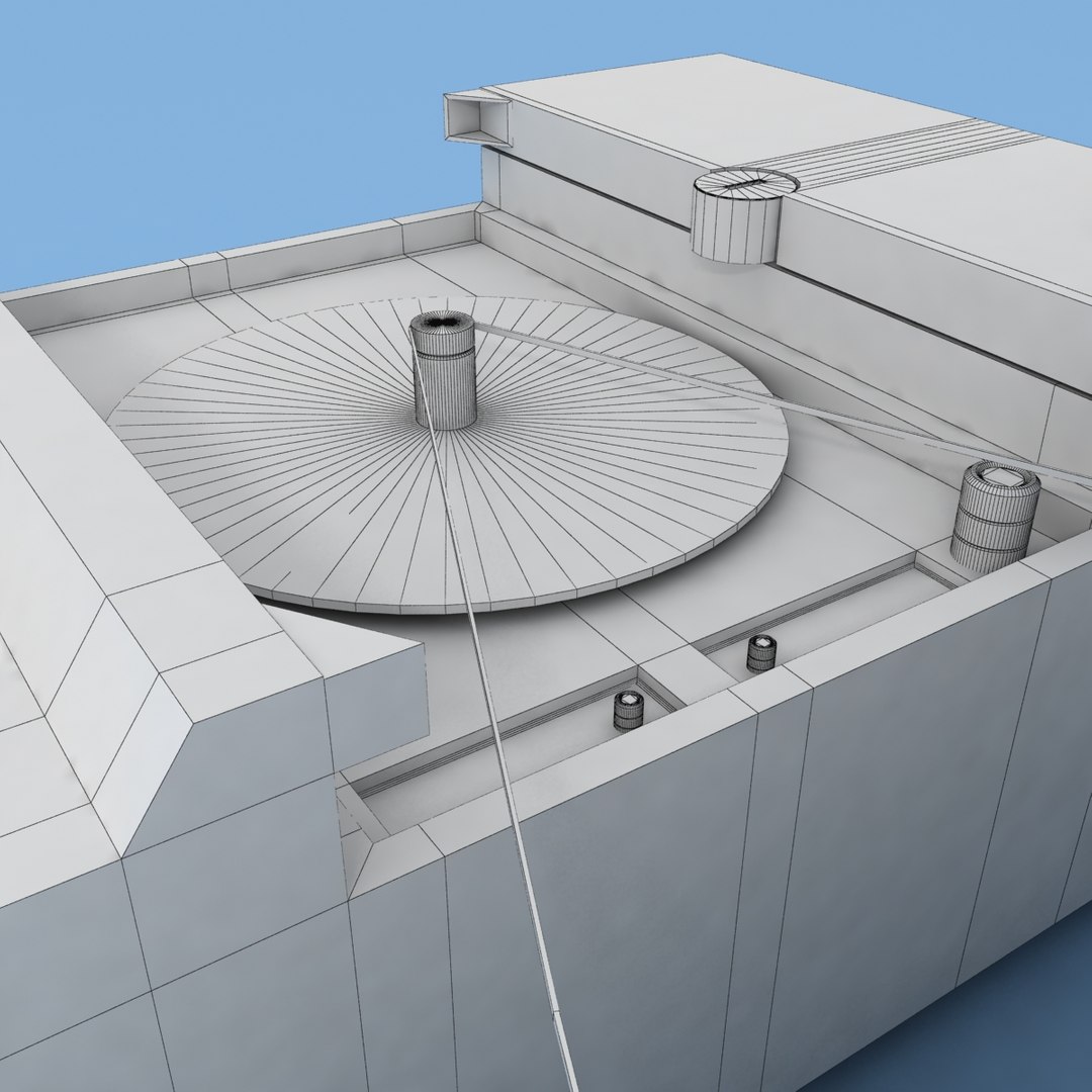 3d model of turntable