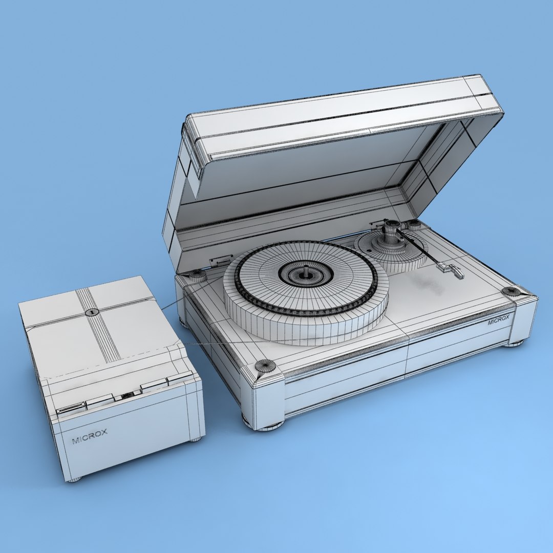 3d model of turntable