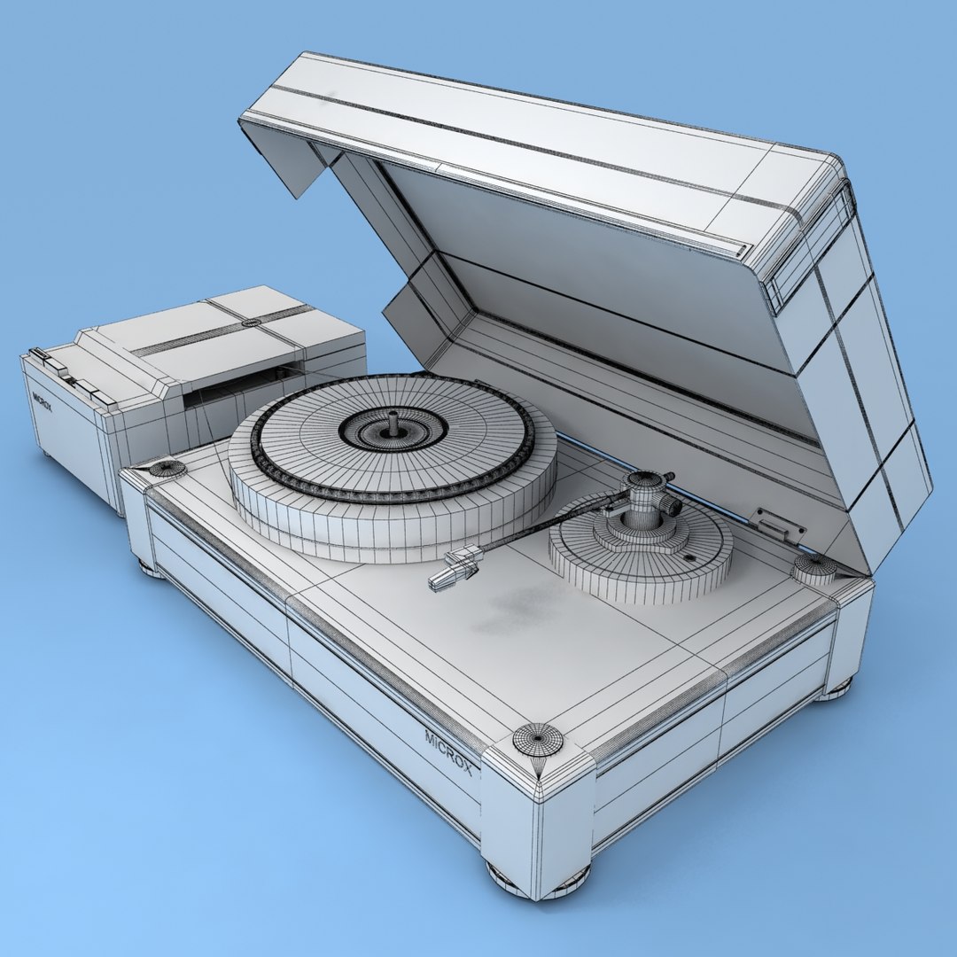 3d model of turntable